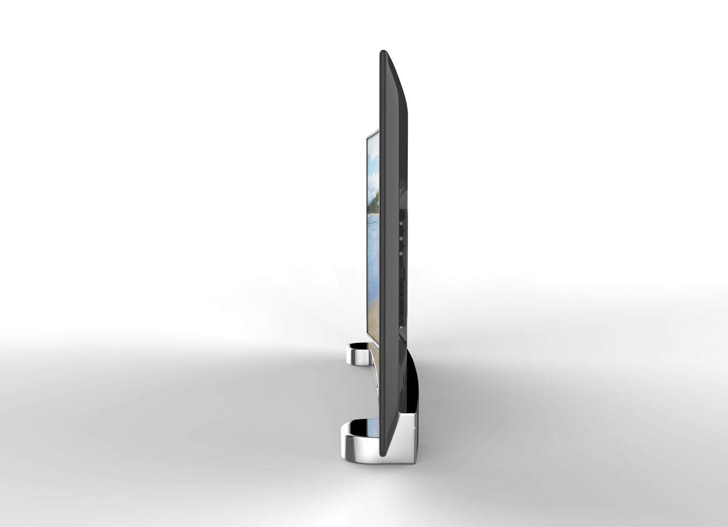 3d Model Of Generic Smart Tv Curved