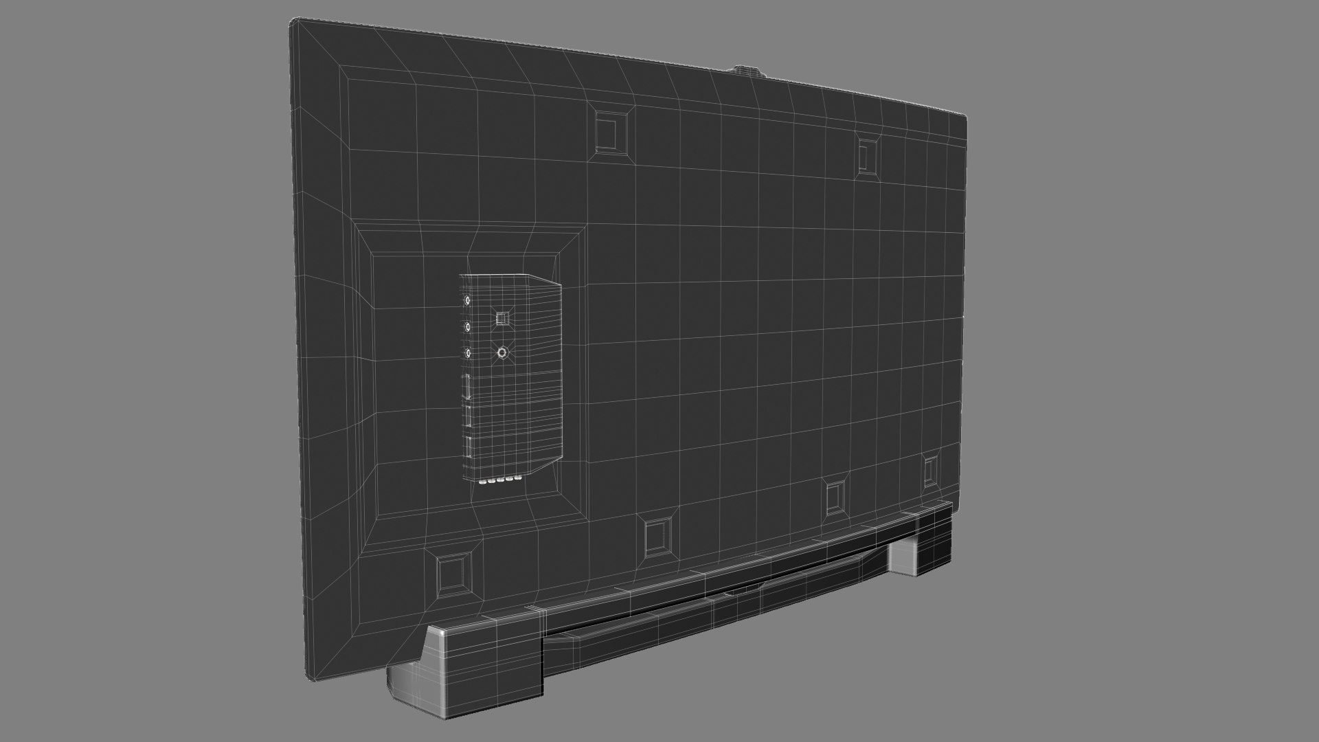 3d Model Of Generic Smart Tv Curved