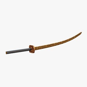 Low Poly Katana 3D Models With Enhanced License Tiers For Download ...