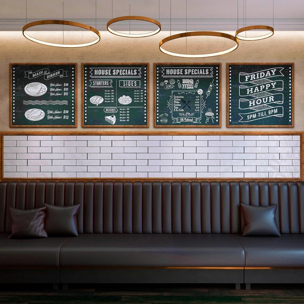 restaurant booth 3d max