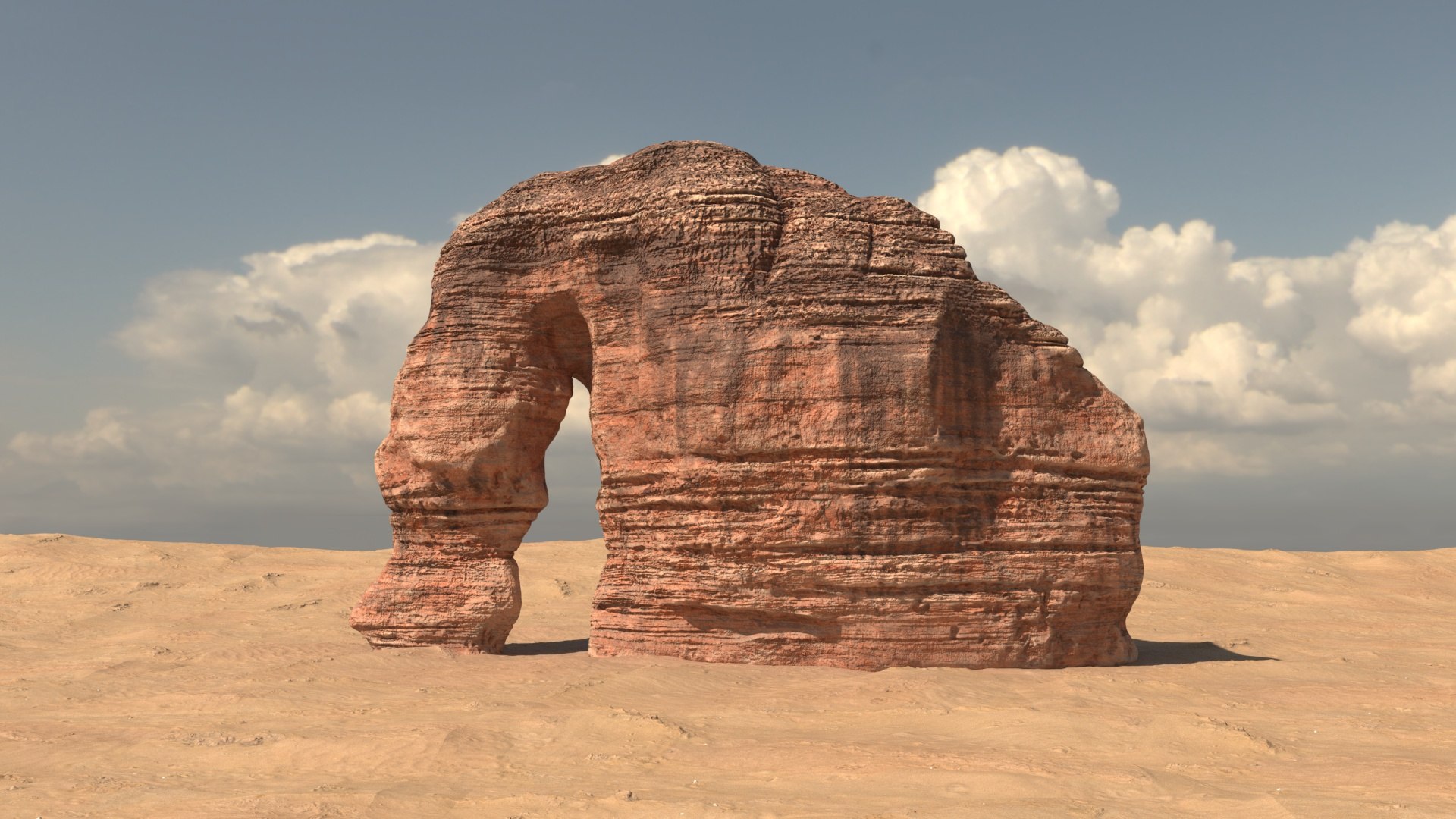 Elephant Rock Jabal AlFil 3D Model - TurboSquid 2120620
