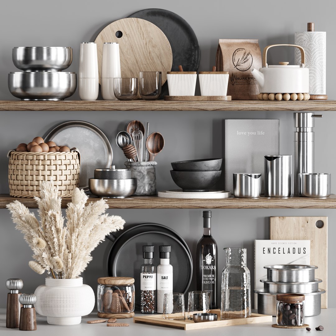 10 Kitchen Accessories Collection Vol6 3D - TurboSquid 2233127