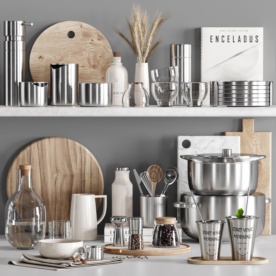 10 Kitchen Accessories Collection Vol6 3D - TurboSquid 2233127