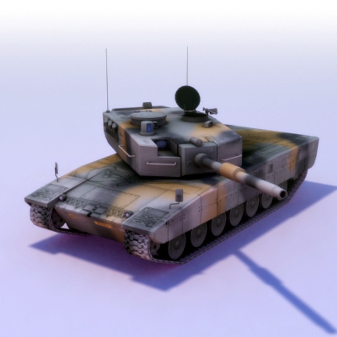 Leopard2a4 Leopard2 Battle Tank 3d Model