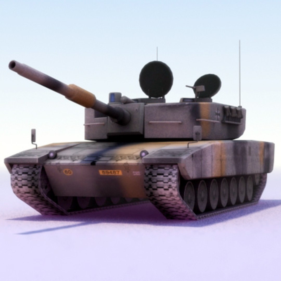 Leopard2a4 Leopard2 Battle Tank 3d Model