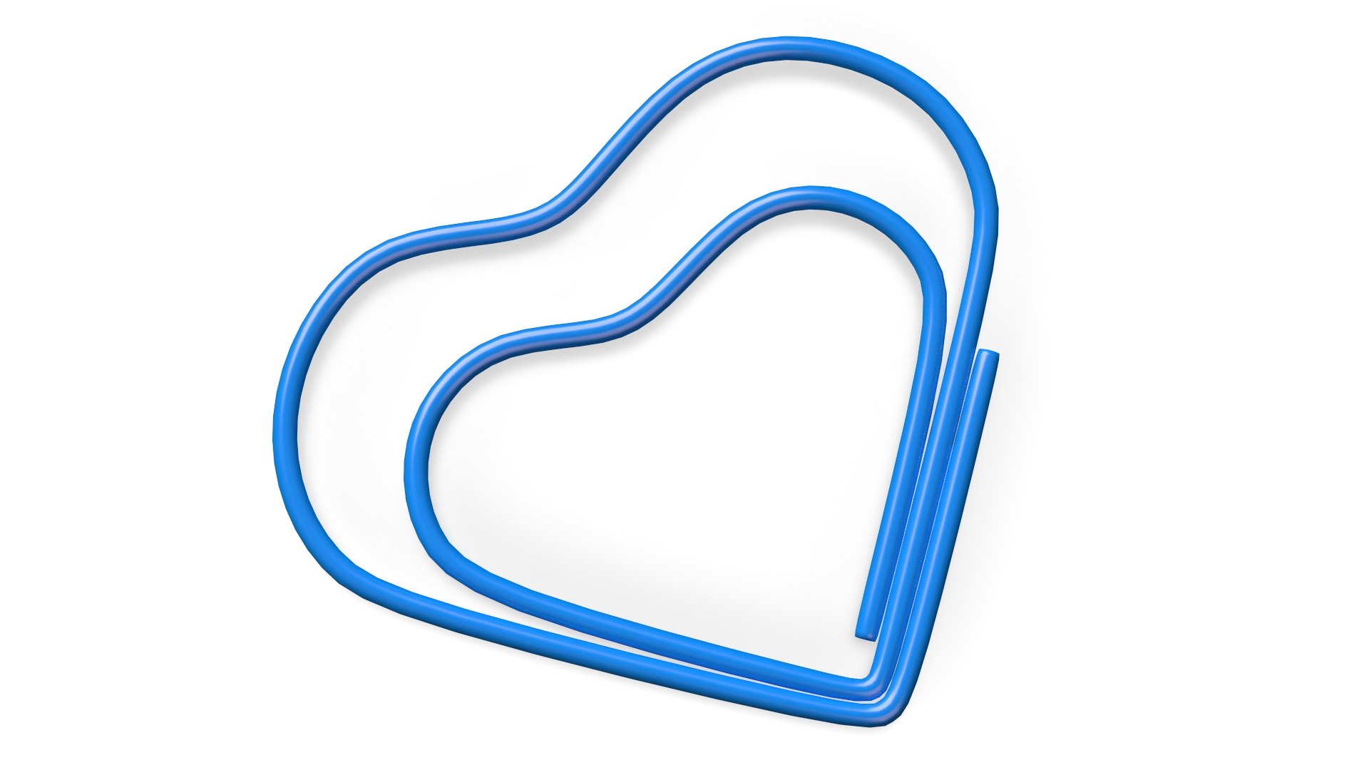 Heart Shaped Paper Clip Model - TurboSquid 2193869