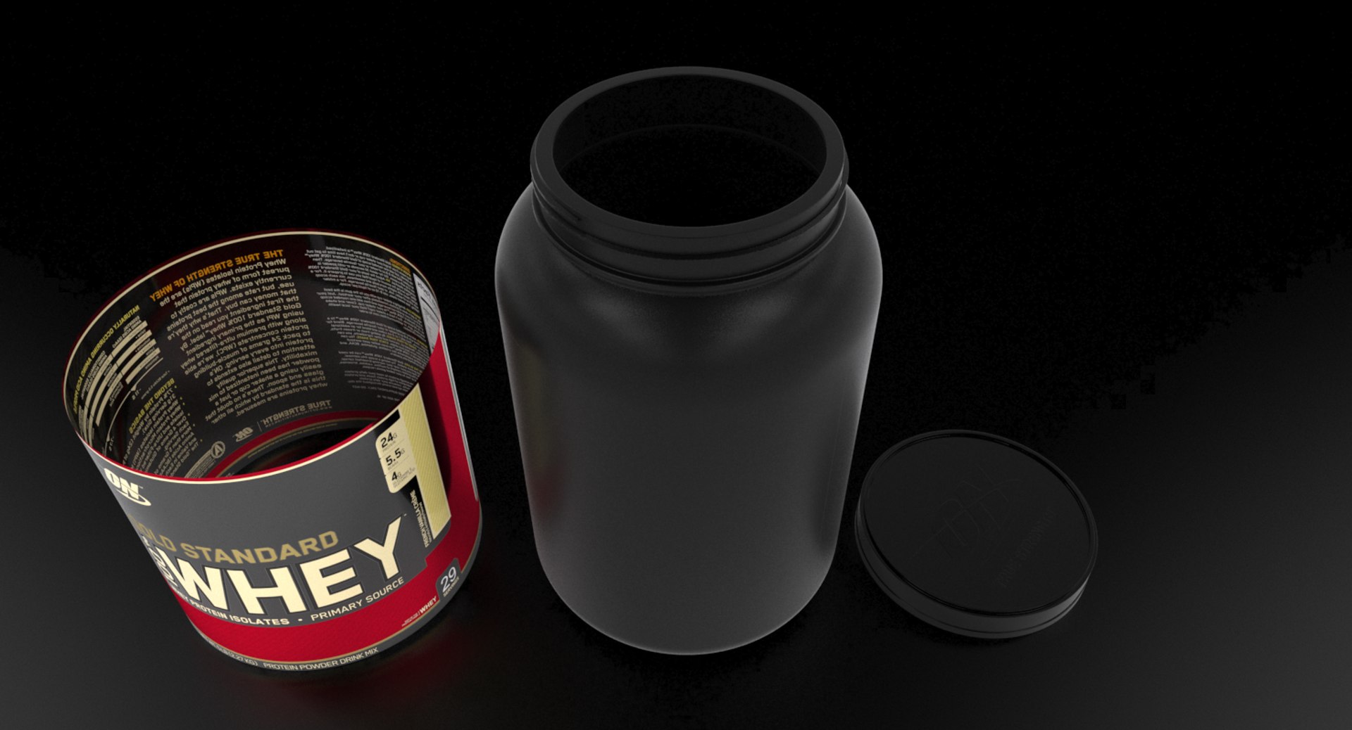 Protein Bottle Whey 3D Model - TurboSquid 1160146