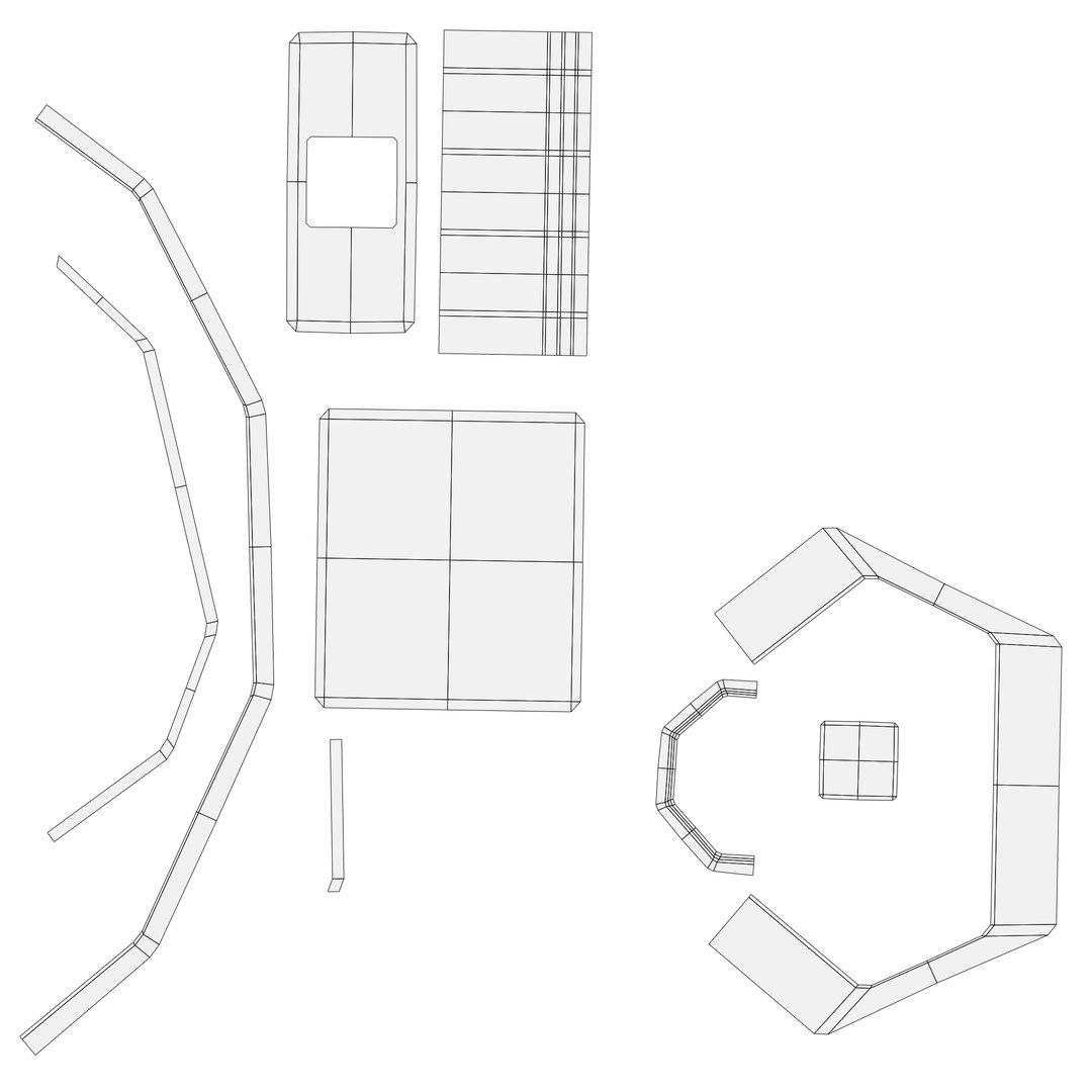 3D Modular Road System - TurboSquid 2321781