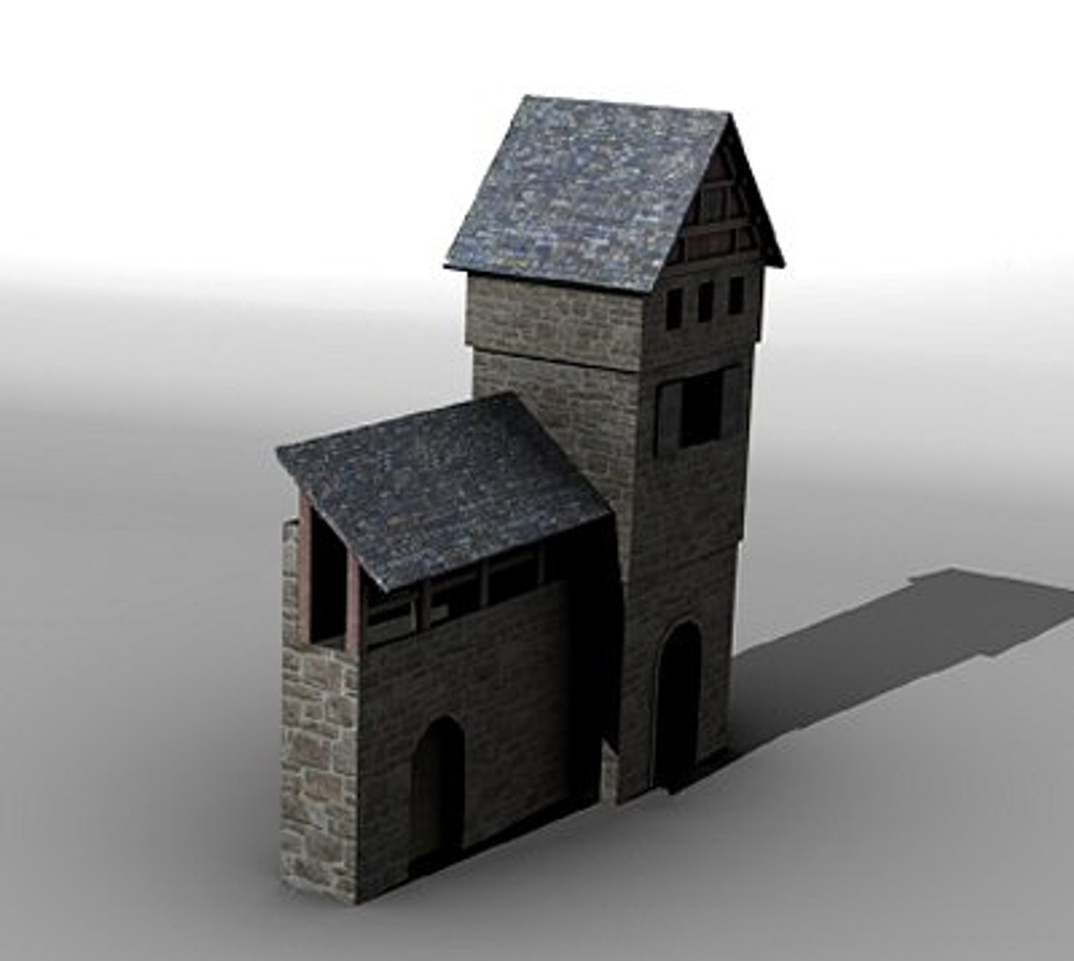 3d medieval tower model