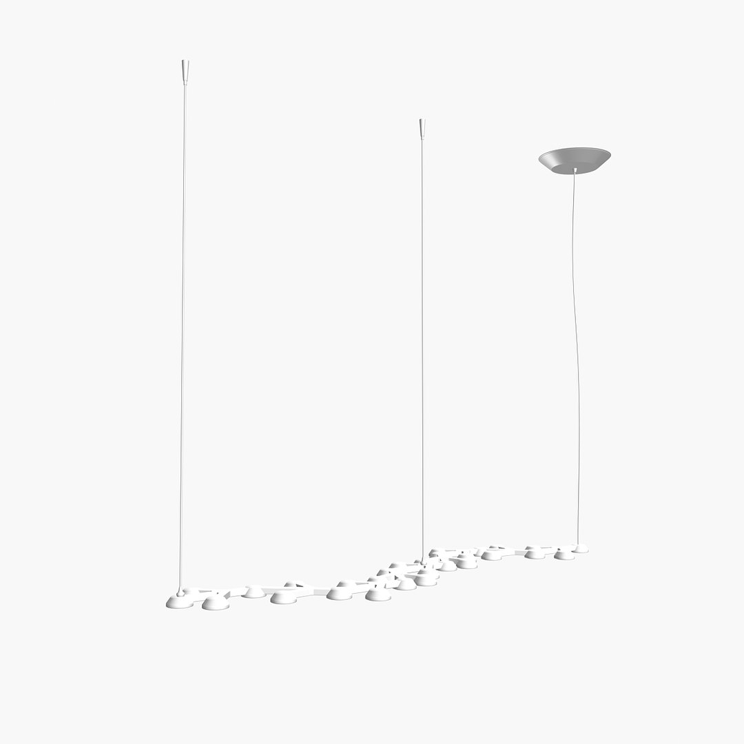 3d Model Led Net Line Ceiling Lamp