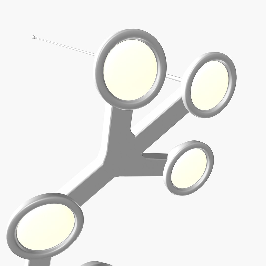 3d Model Led Net Line Ceiling Lamp