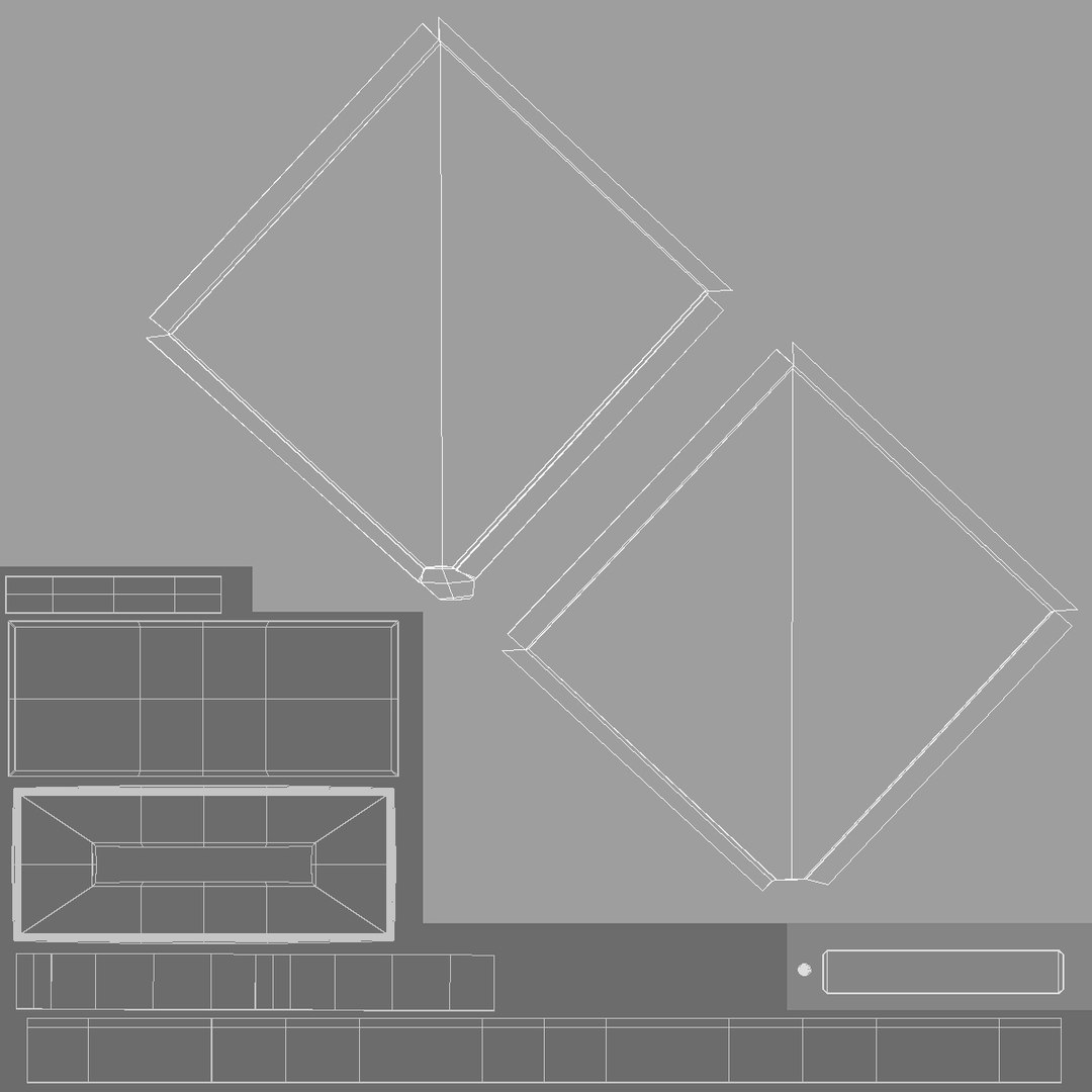 Rhombus Glass Award Trophy - Crystal Plaque Trophies 3D Model ...
