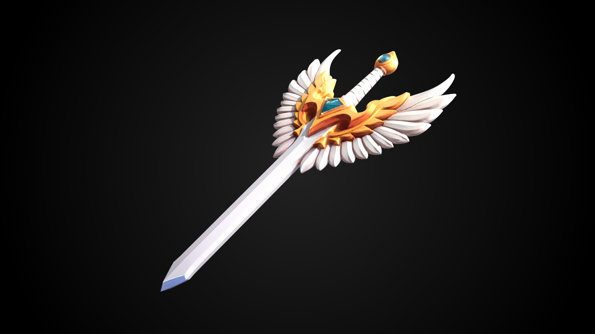 3D Stylized Knight Sword - Paladin Sword - Sacred Vow - TurboSquid 2425050