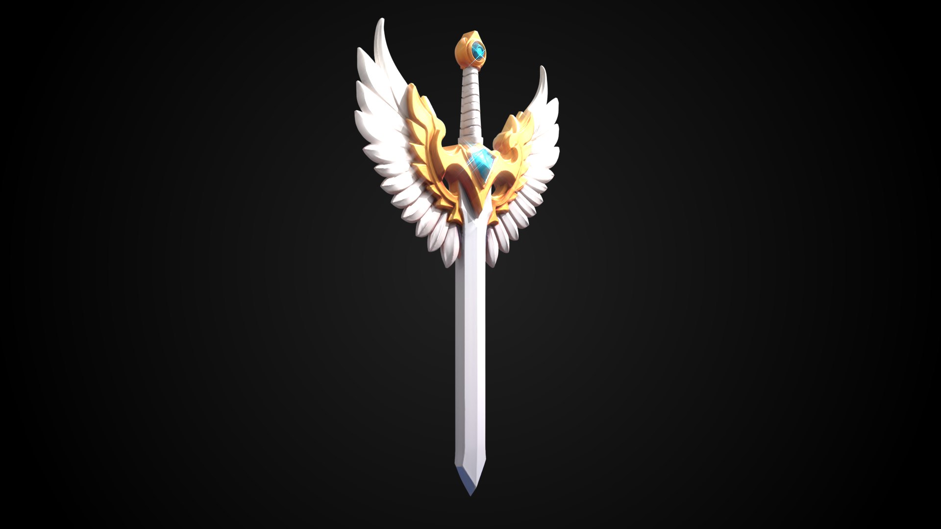 3D Stylized Knight Sword - Paladin Sword - Sacred Vow - TurboSquid 2425050