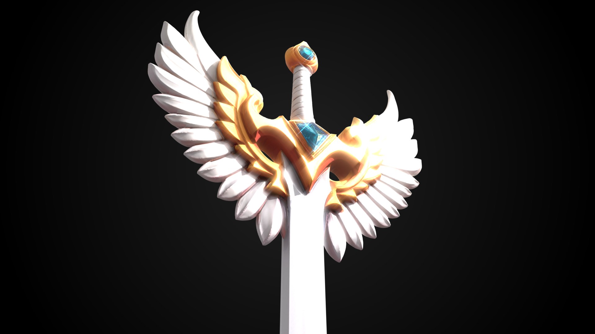 3D Stylized Knight Sword - Paladin Sword - Sacred Vow - TurboSquid 2425050
