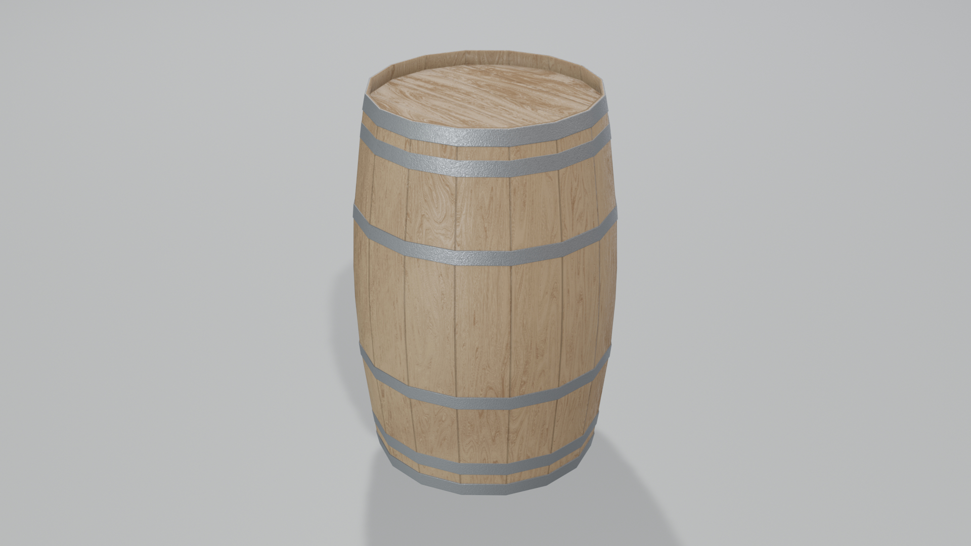 3D Light Toasted Lowpoly British Barrel - TurboSquid 2424826