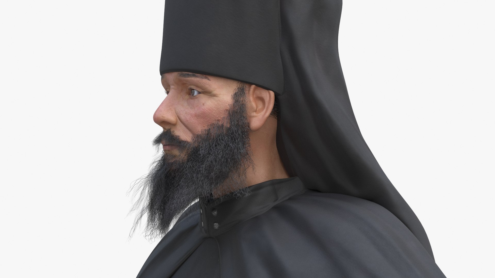 Orthodox Monk Fully Dressed Rigged For Cinema 4D Model - TurboSquid 2337854
