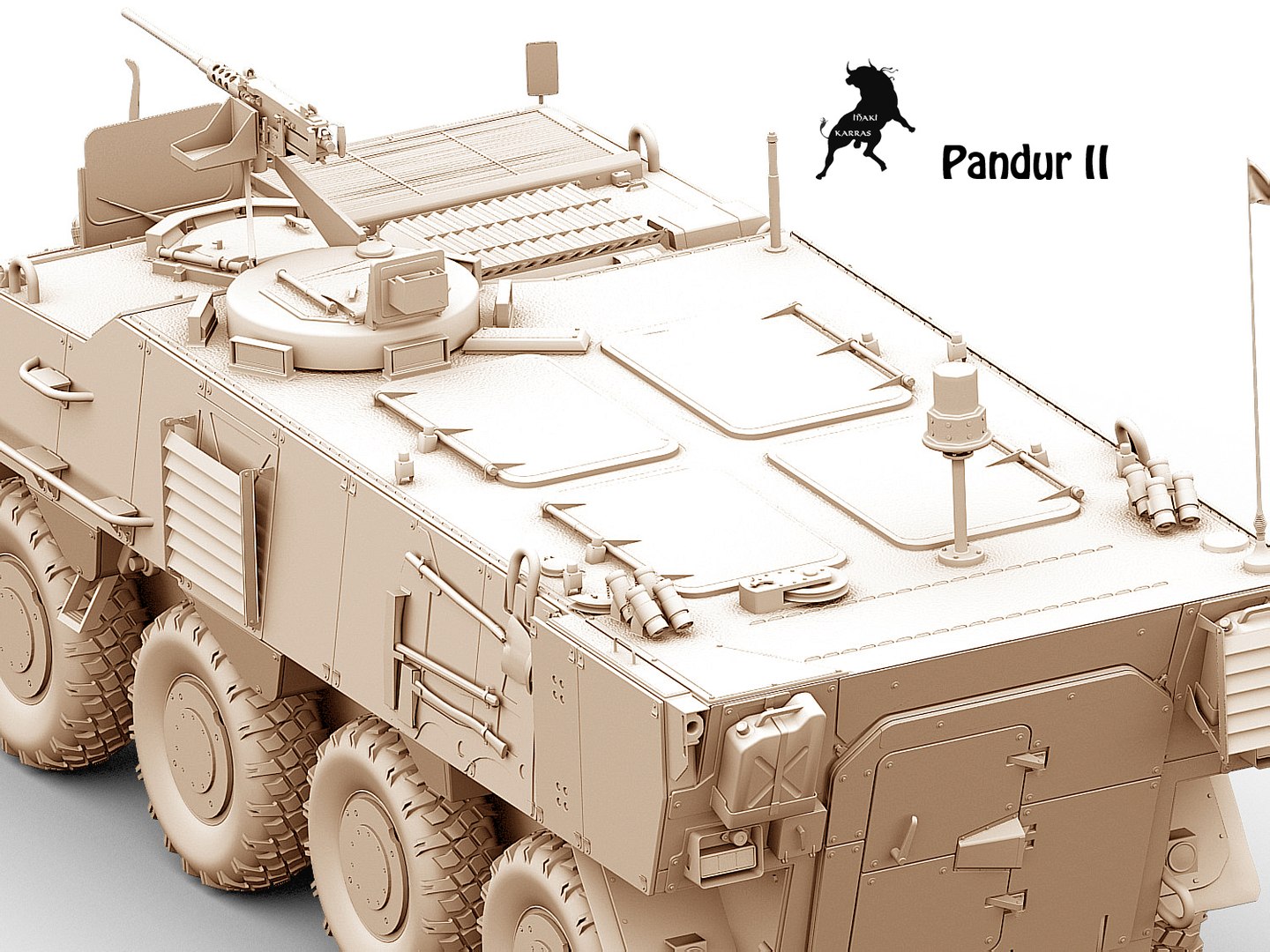 3d model pandur tank