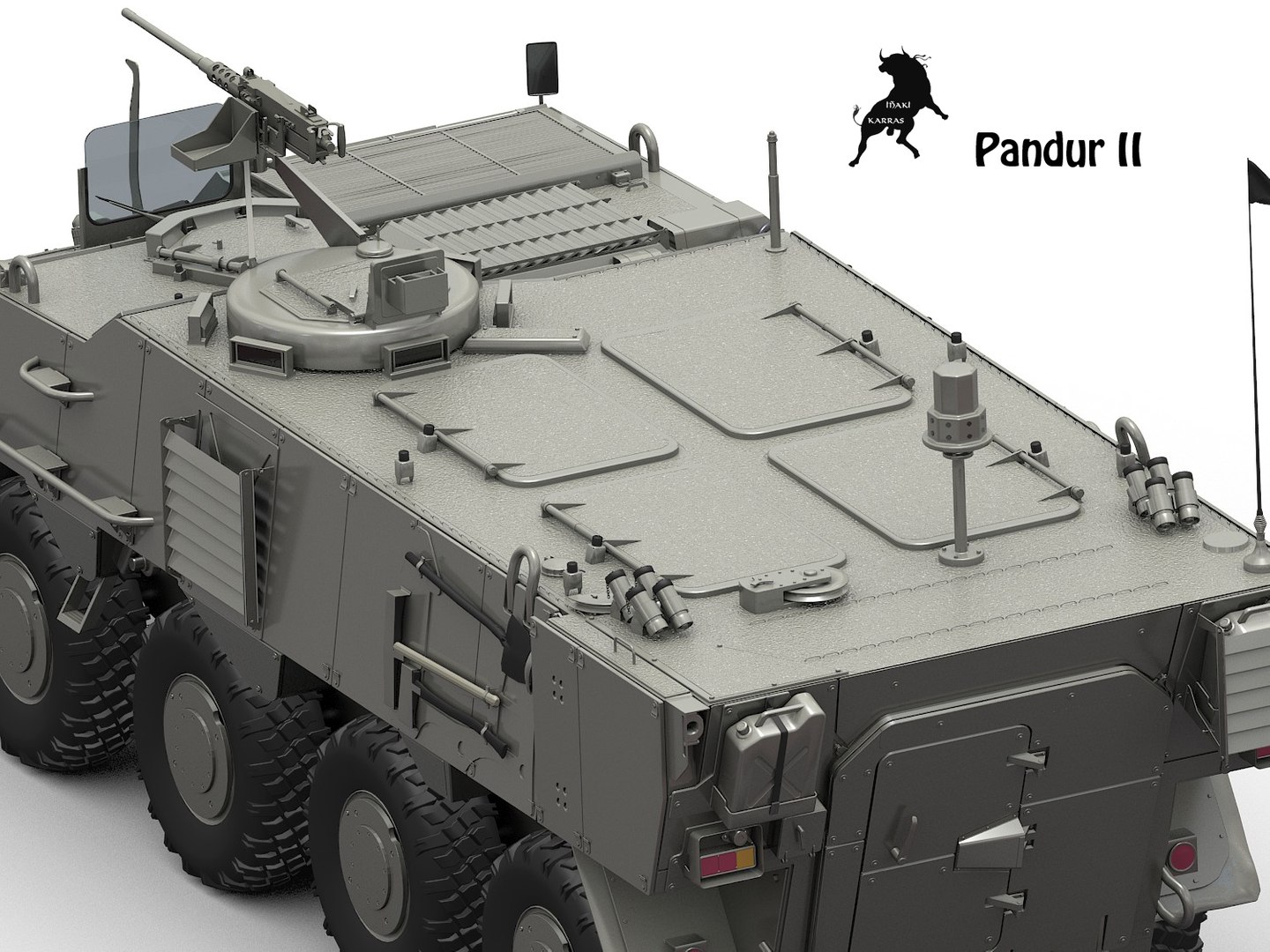 3d model pandur tank