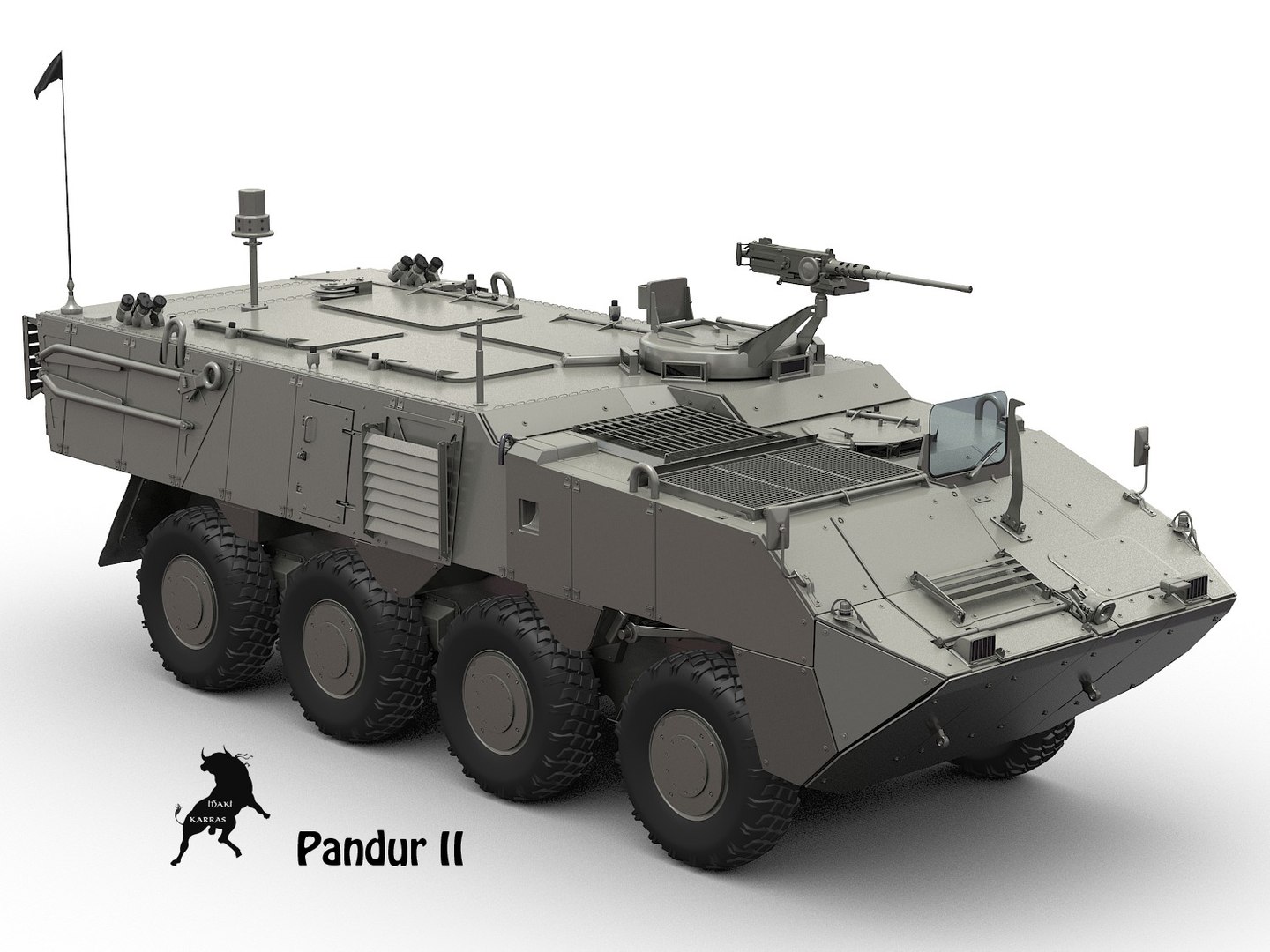 3d model pandur tank