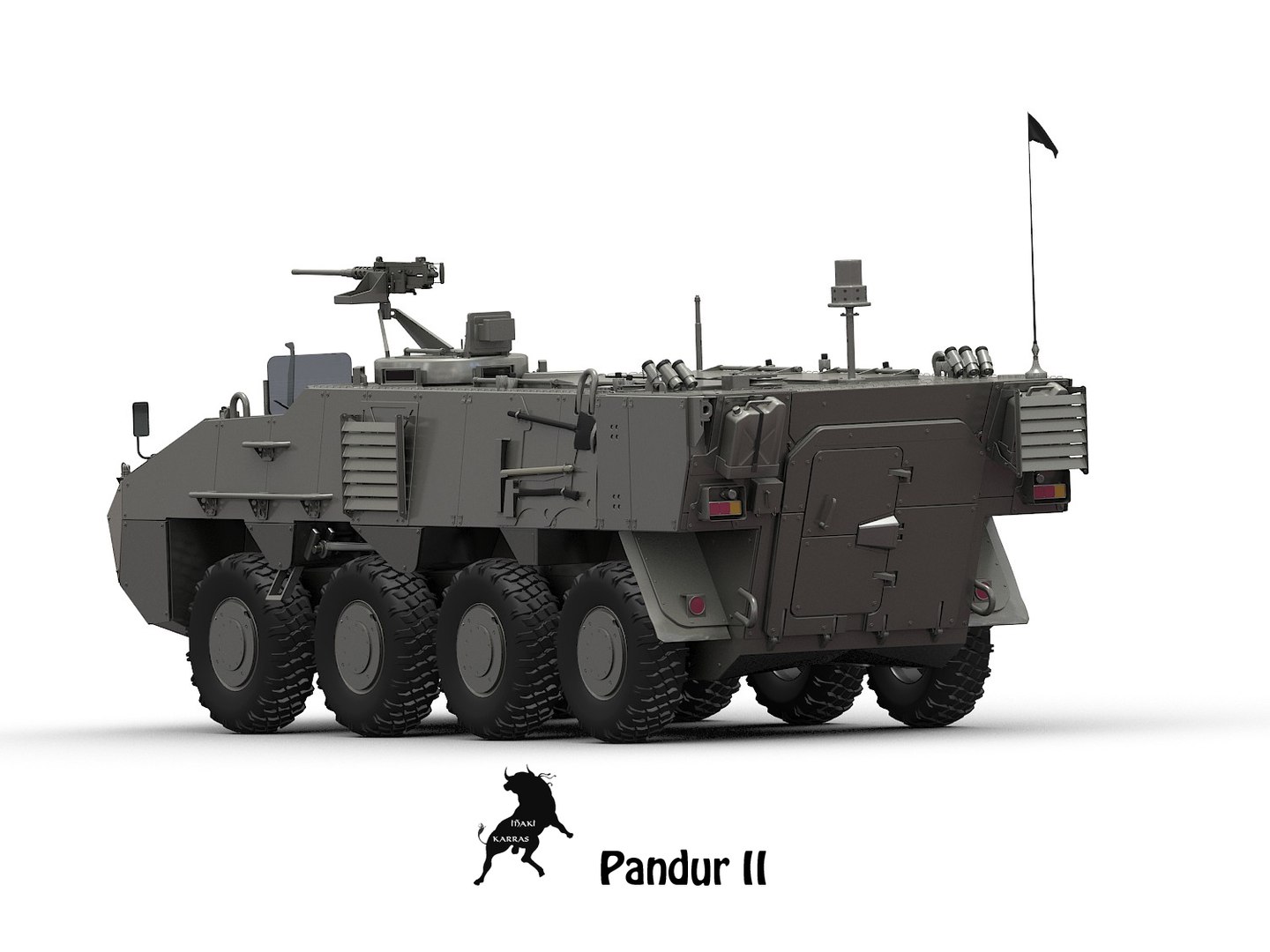 3d model pandur tank