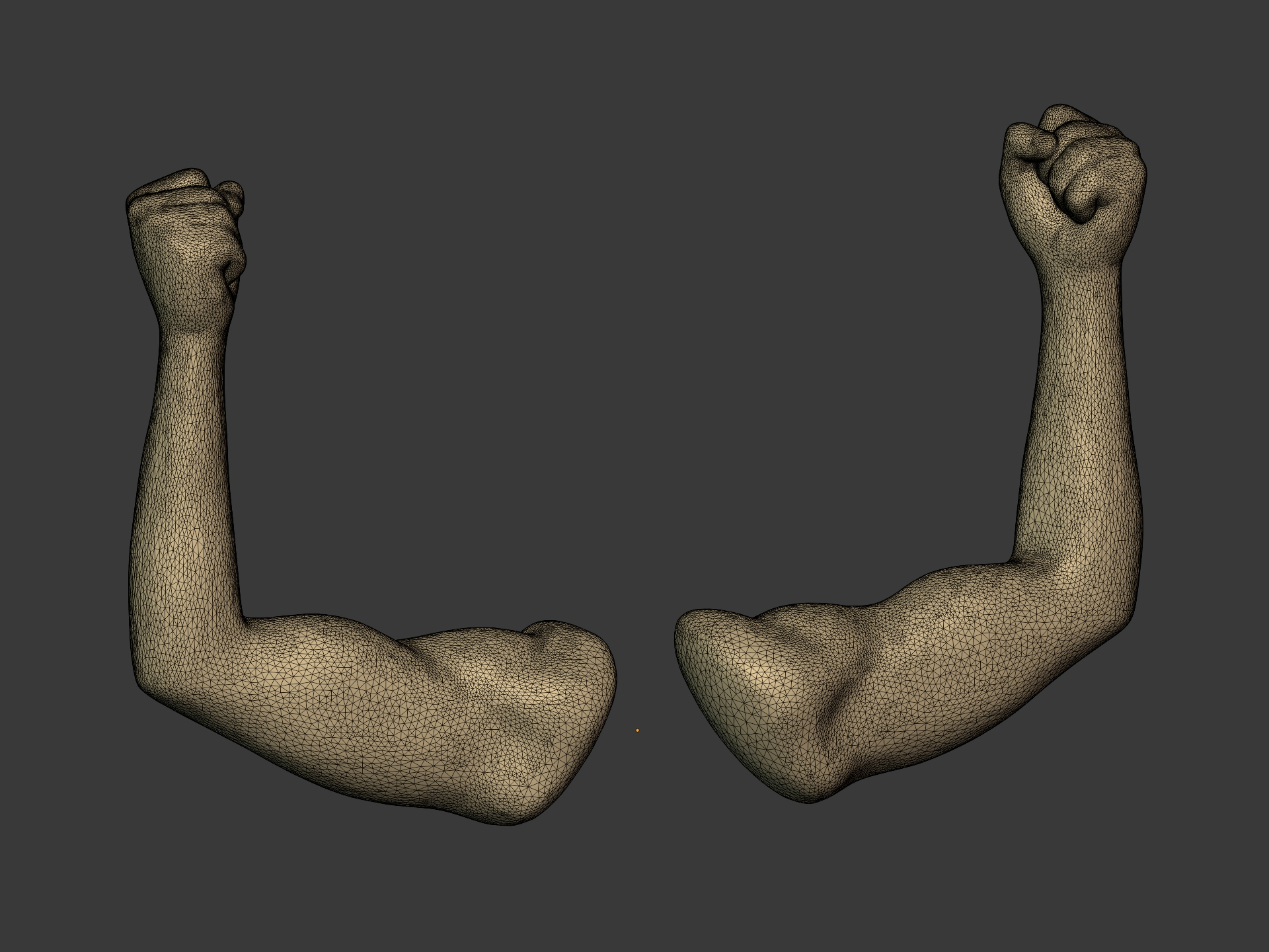 3D model Muscle Hand Icon - TurboSquid 1806626