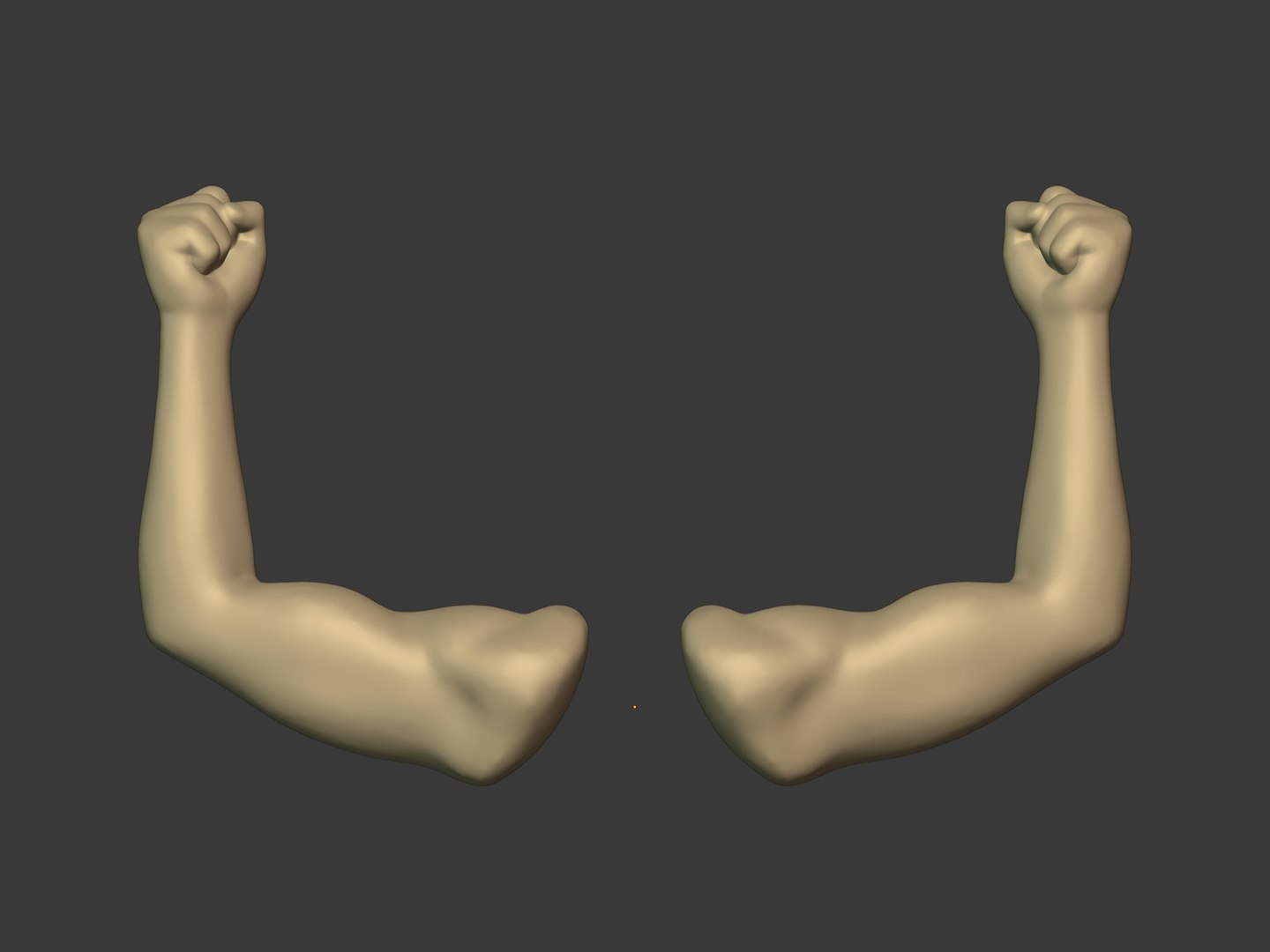 3D Model Muscle Hand Icon - TurboSquid 1806626