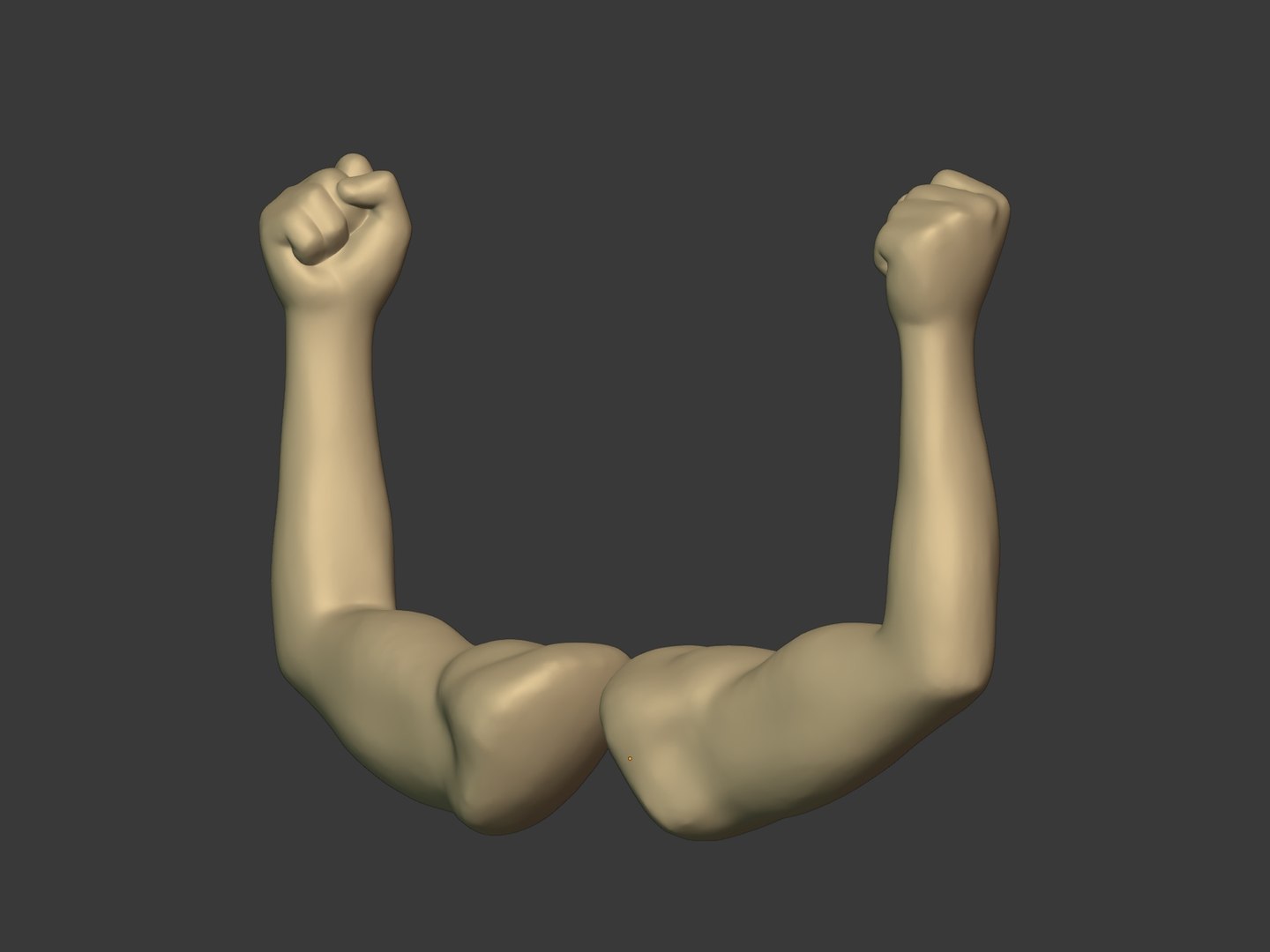 3D Model Muscle Hand Icon - TurboSquid 1806626