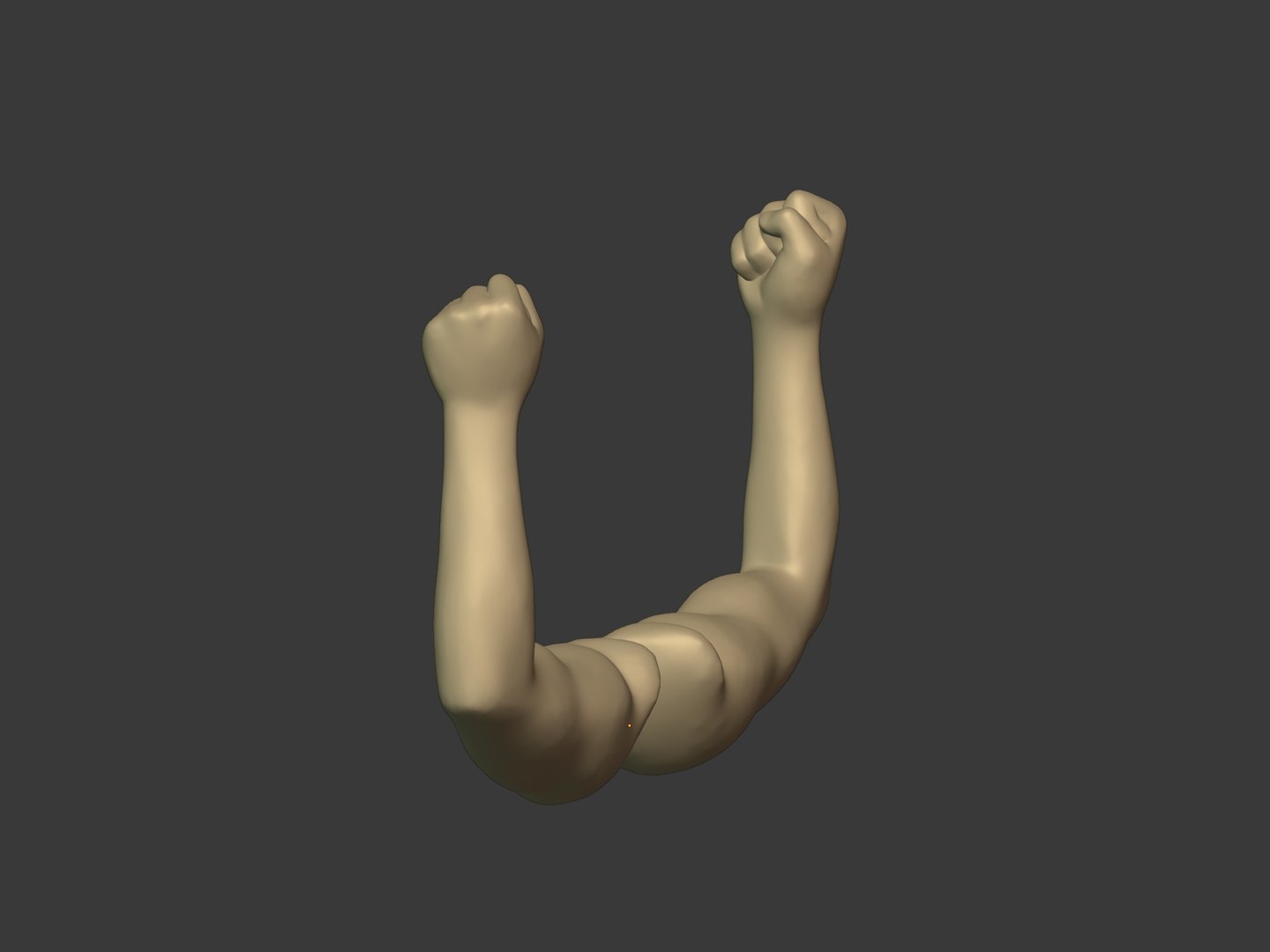 3D Model Muscle Hand Icon - TurboSquid 1806626