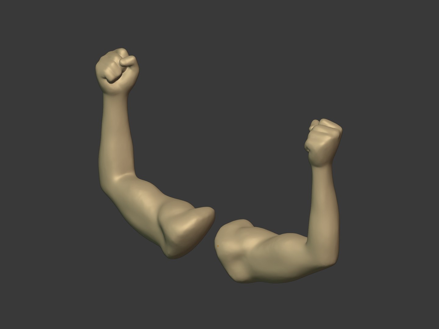 3D Model Muscle Hand Icon - TurboSquid 1806626
