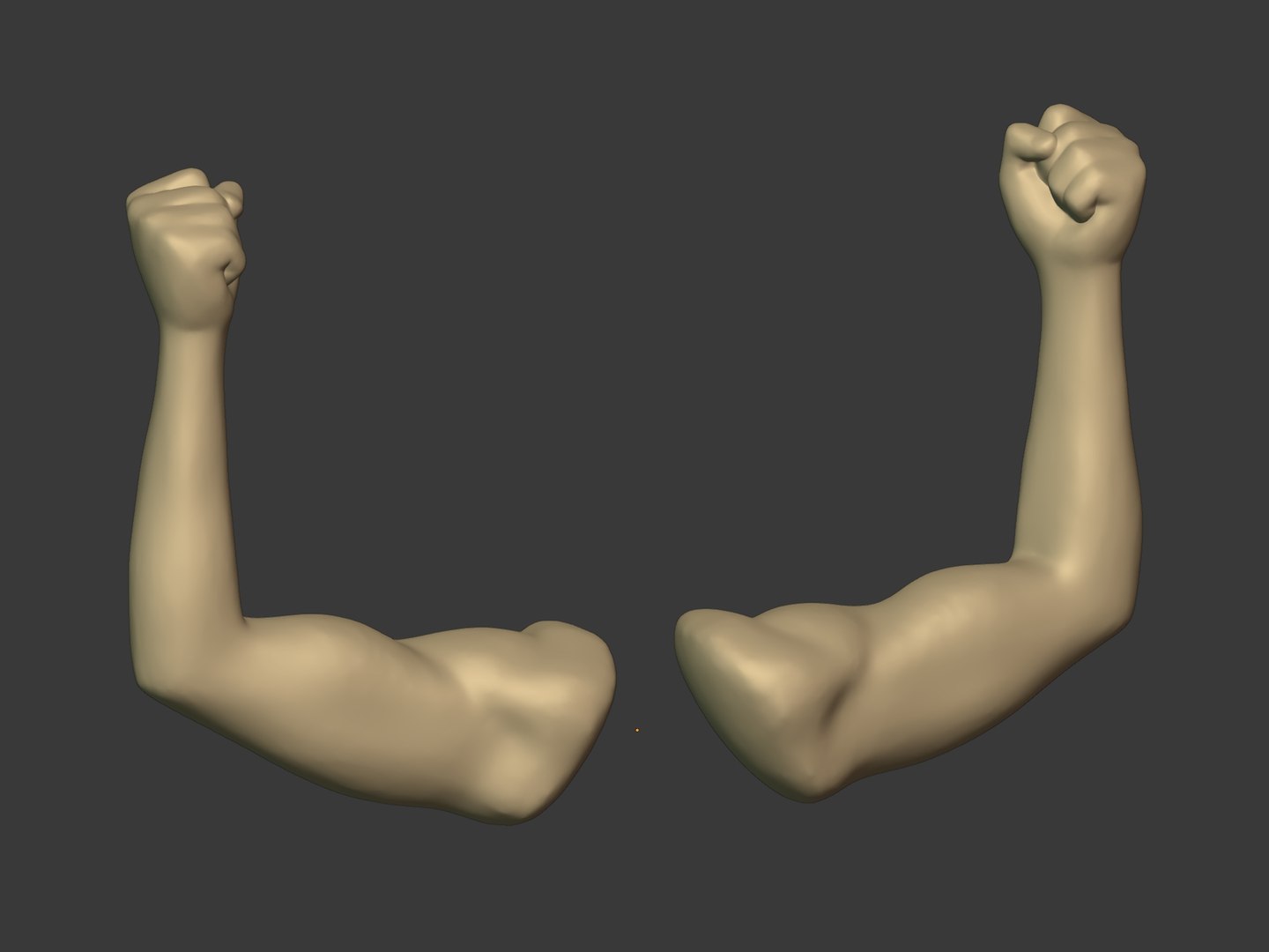 3D Model Muscle Hand Icon - TurboSquid 1806626