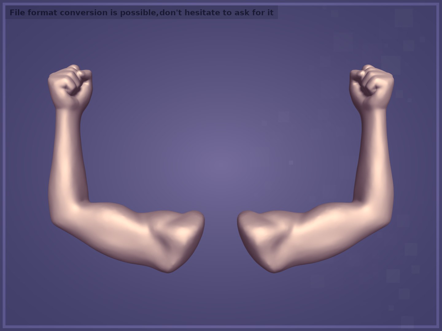 3D Model Muscle Hand Icon - TurboSquid 1806626