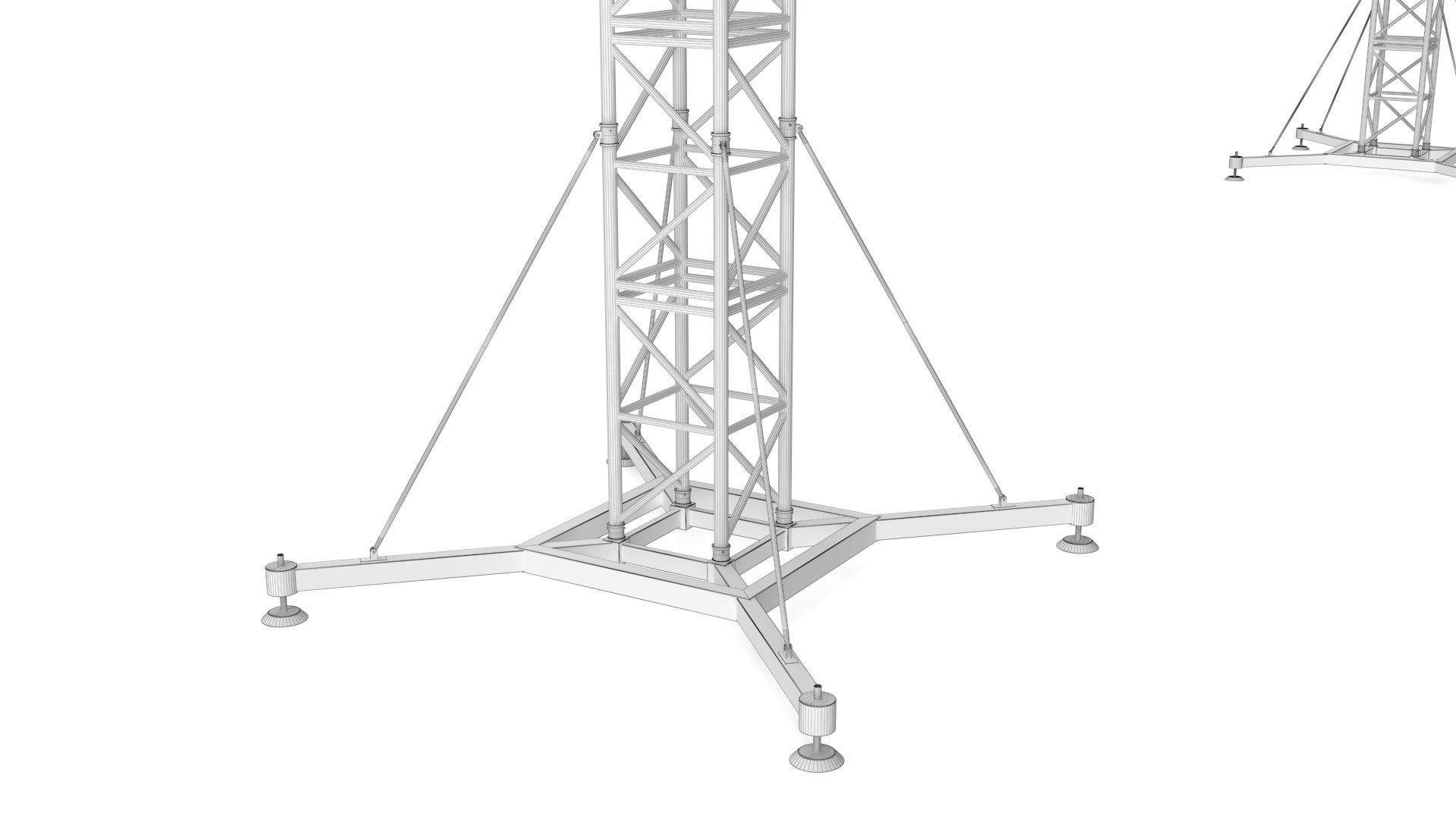 Square Stage Truss System With Lights 2 3D Model - TurboSquid 2285273