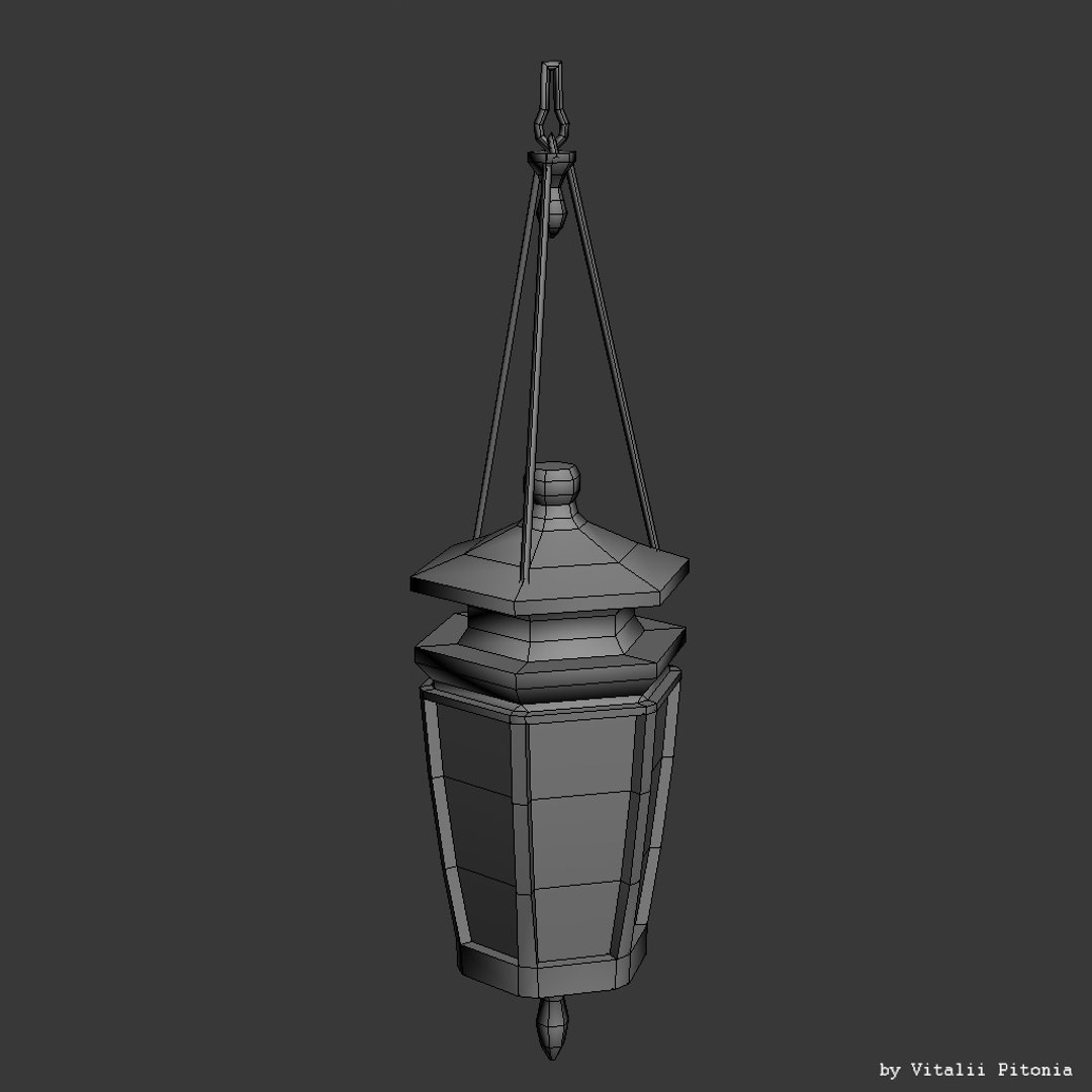 3d lamp hang model