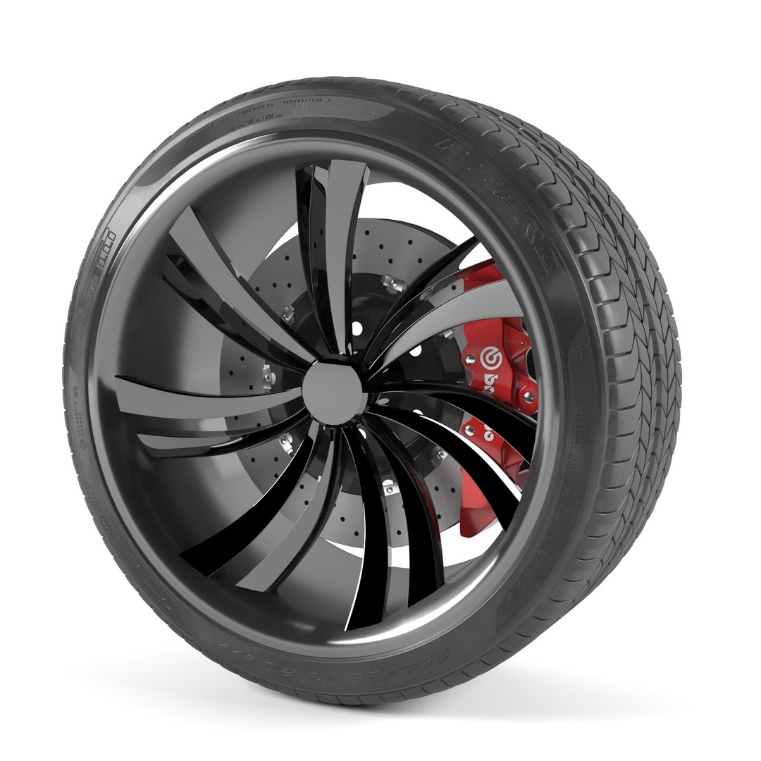 3D Car Wheel Model - TurboSquid 1388258