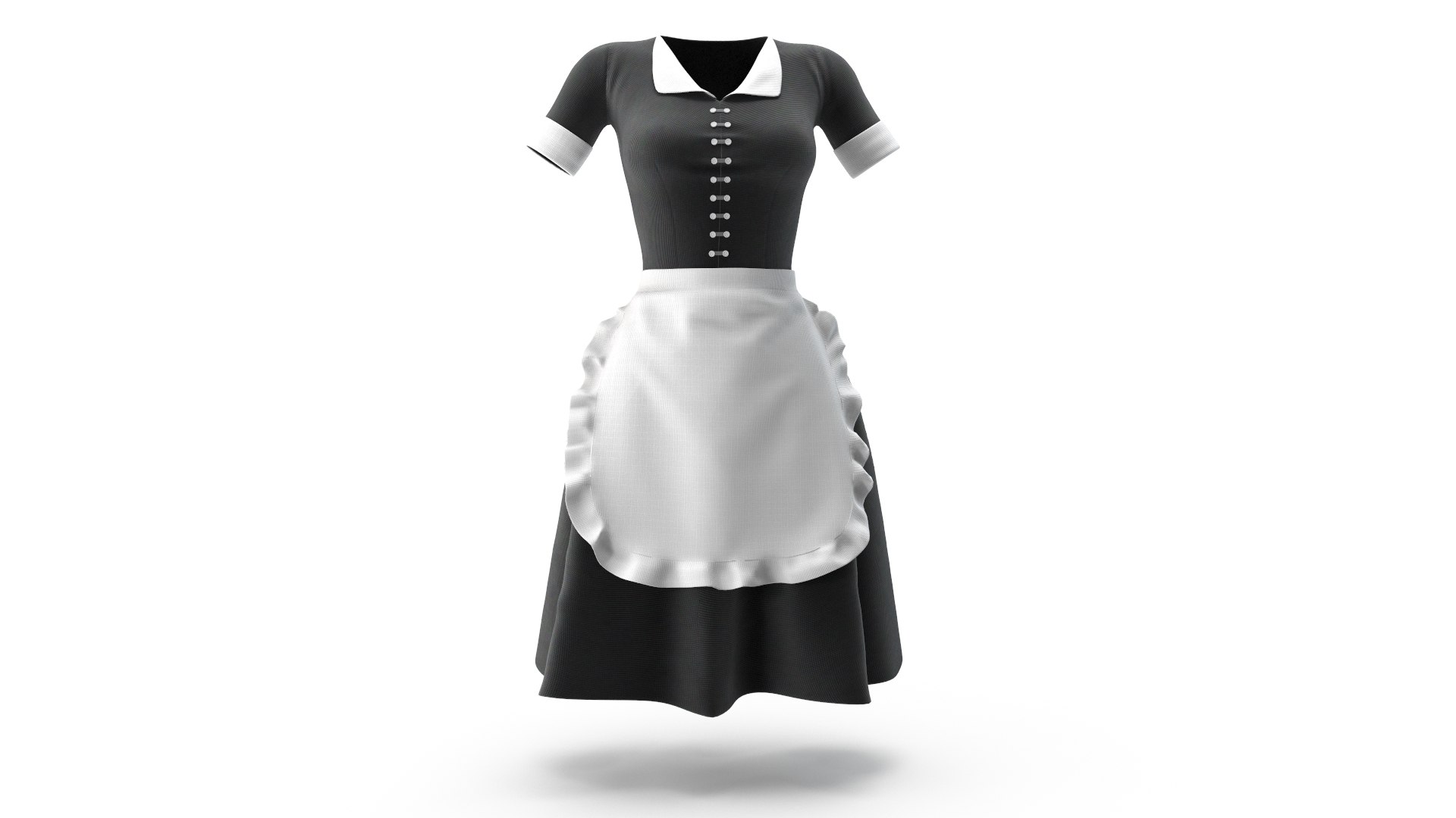 Cleaning Lady Uniform Model - TurboSquid 1491937