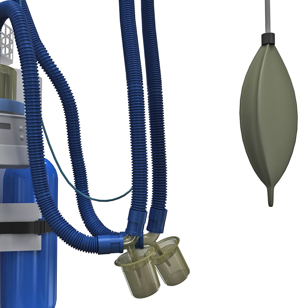 3d Model Of Artificial Lung Ventilation Device