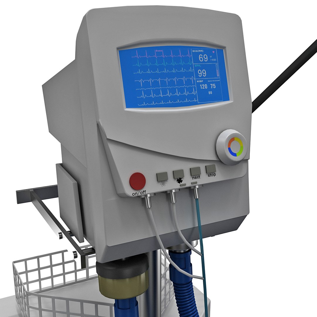 3d Model Of Artificial Lung Ventilation Device