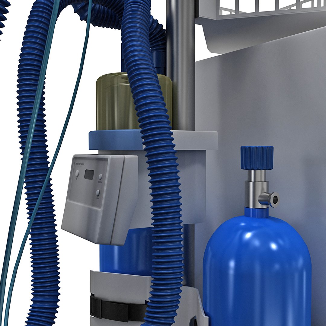 3d Model Of Artificial Lung Ventilation Device