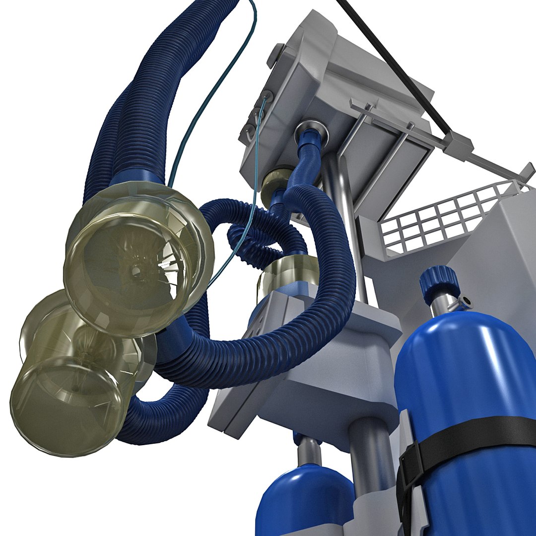 3d Model Of Artificial Lung Ventilation Device