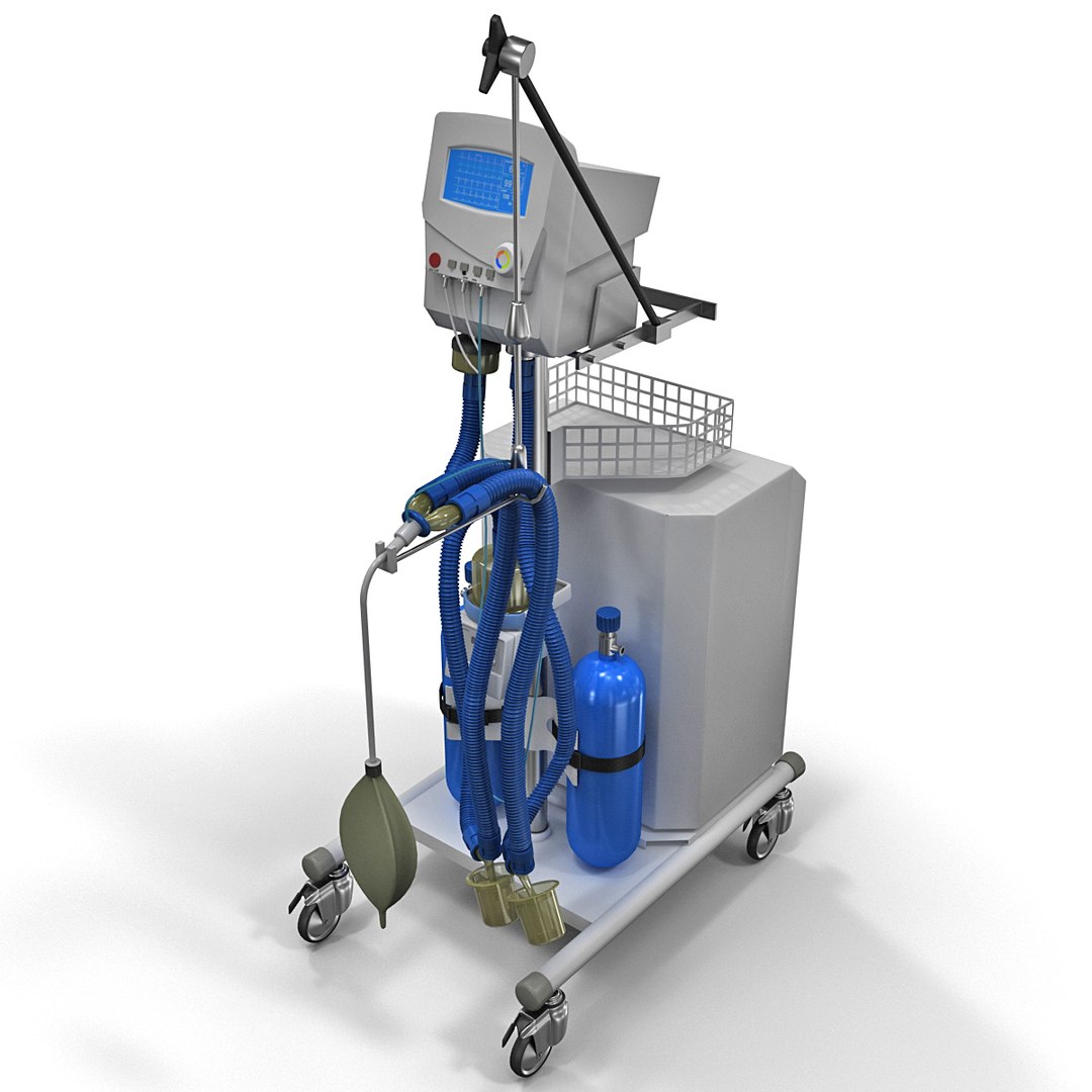 3d Model Of Artificial Lung Ventilation Device