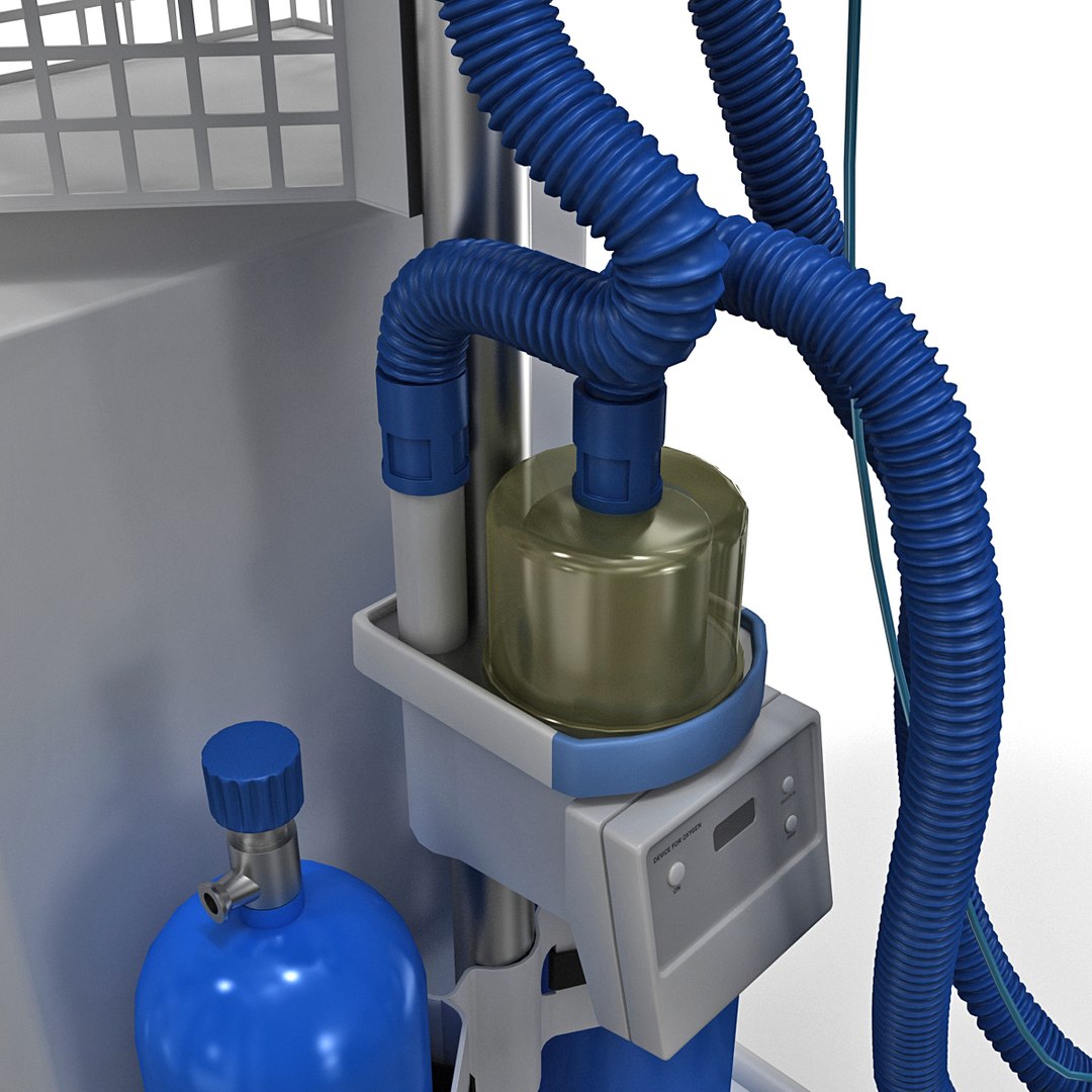 3d Model Of Artificial Lung Ventilation Device