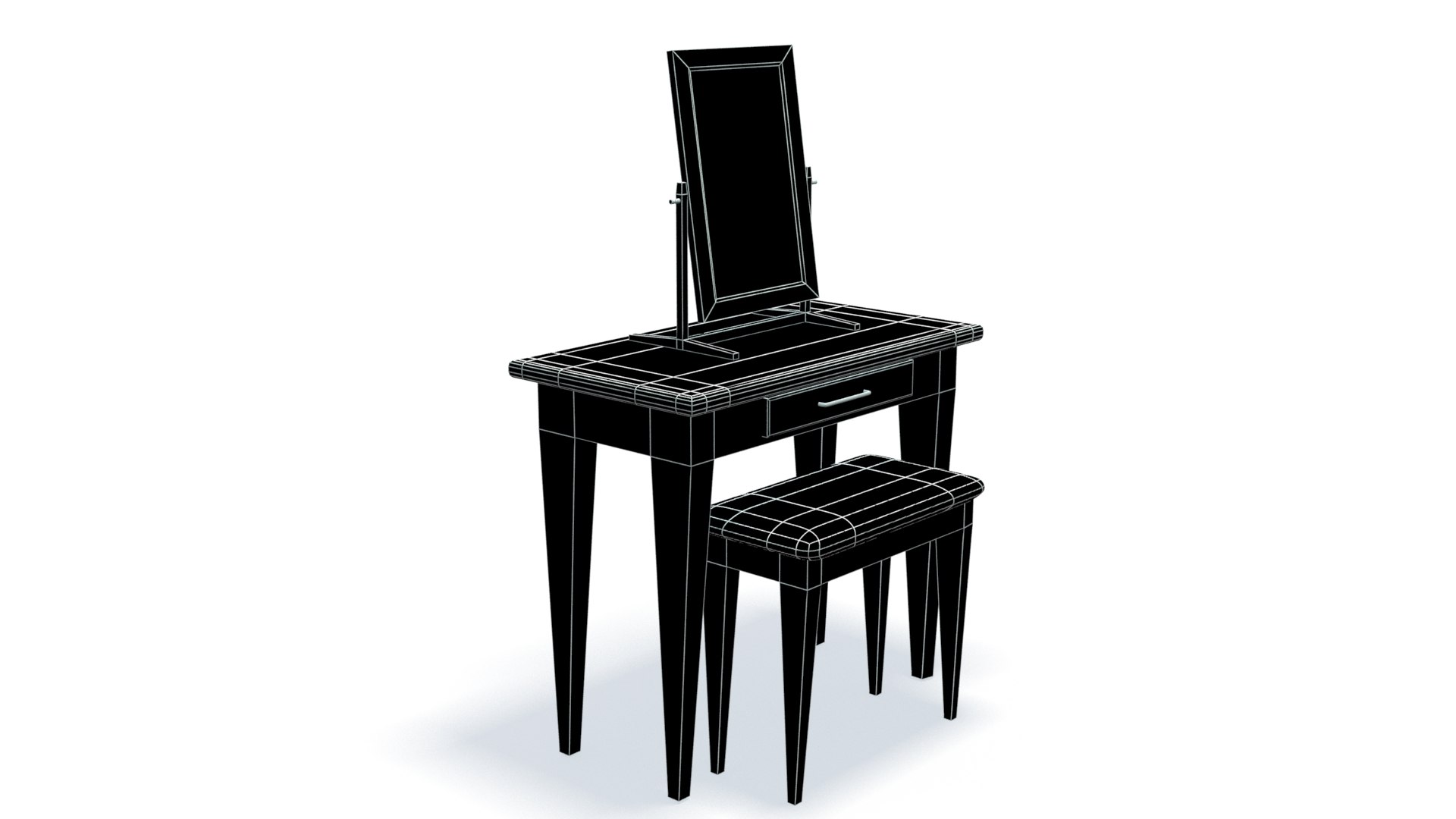 3d Model Makeup Table