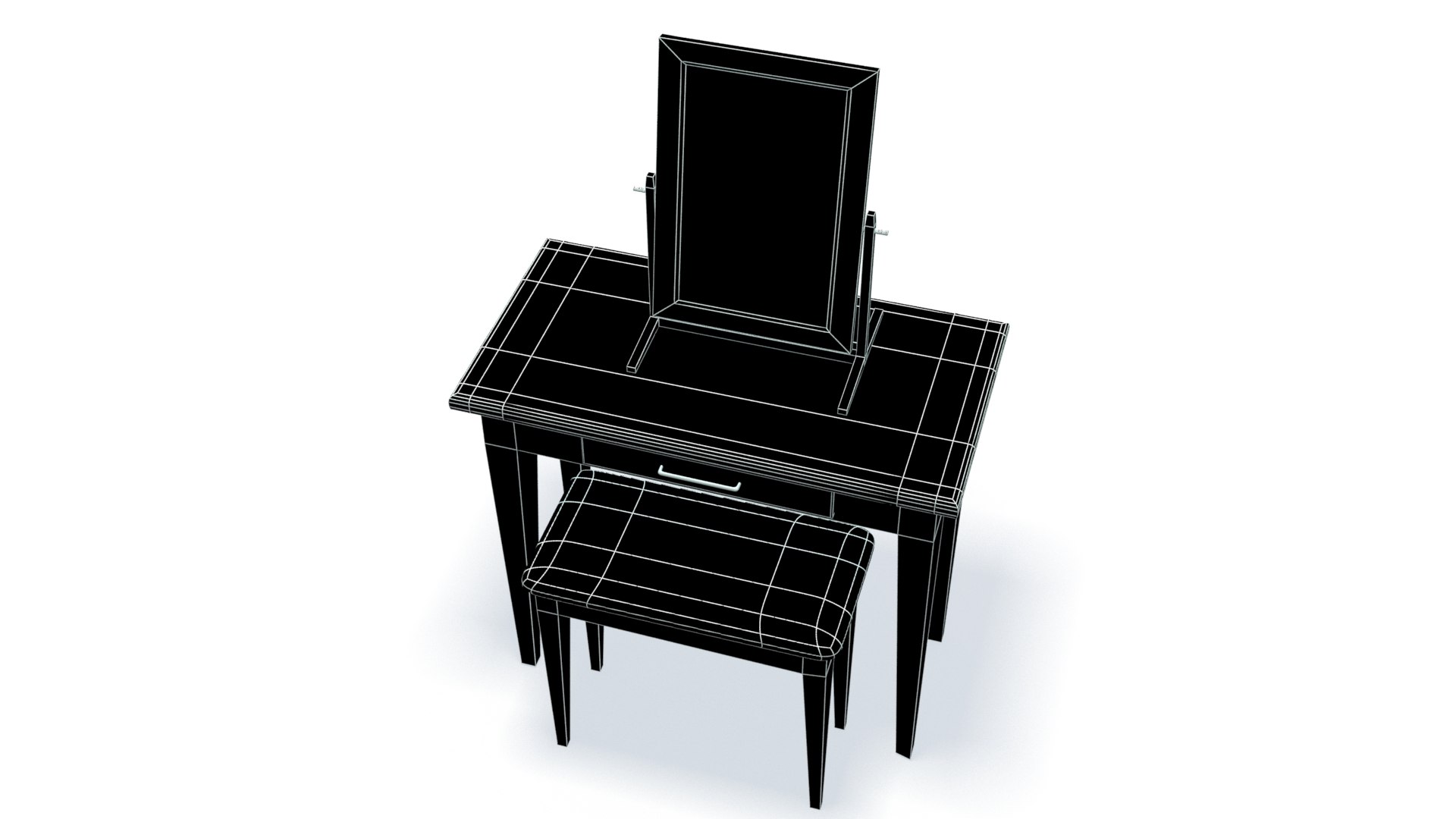 3d Model Makeup Table