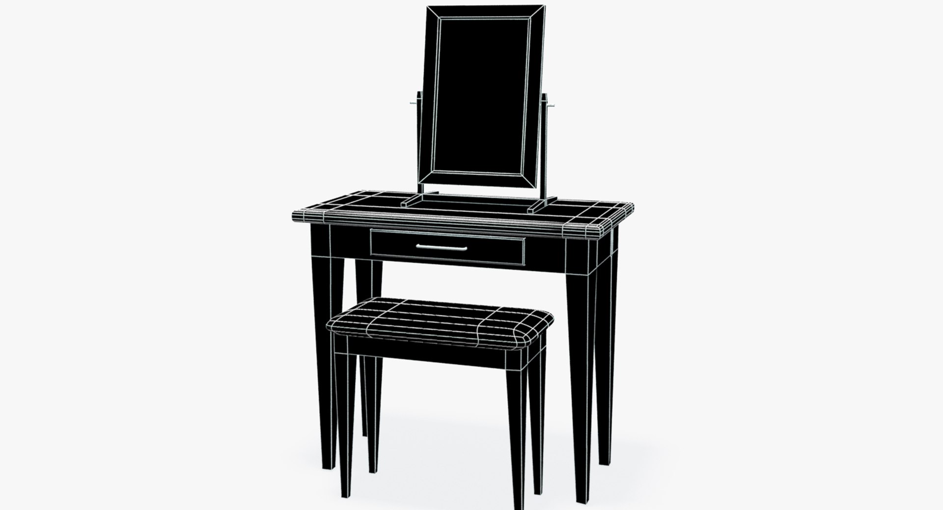 3d Model Makeup Table