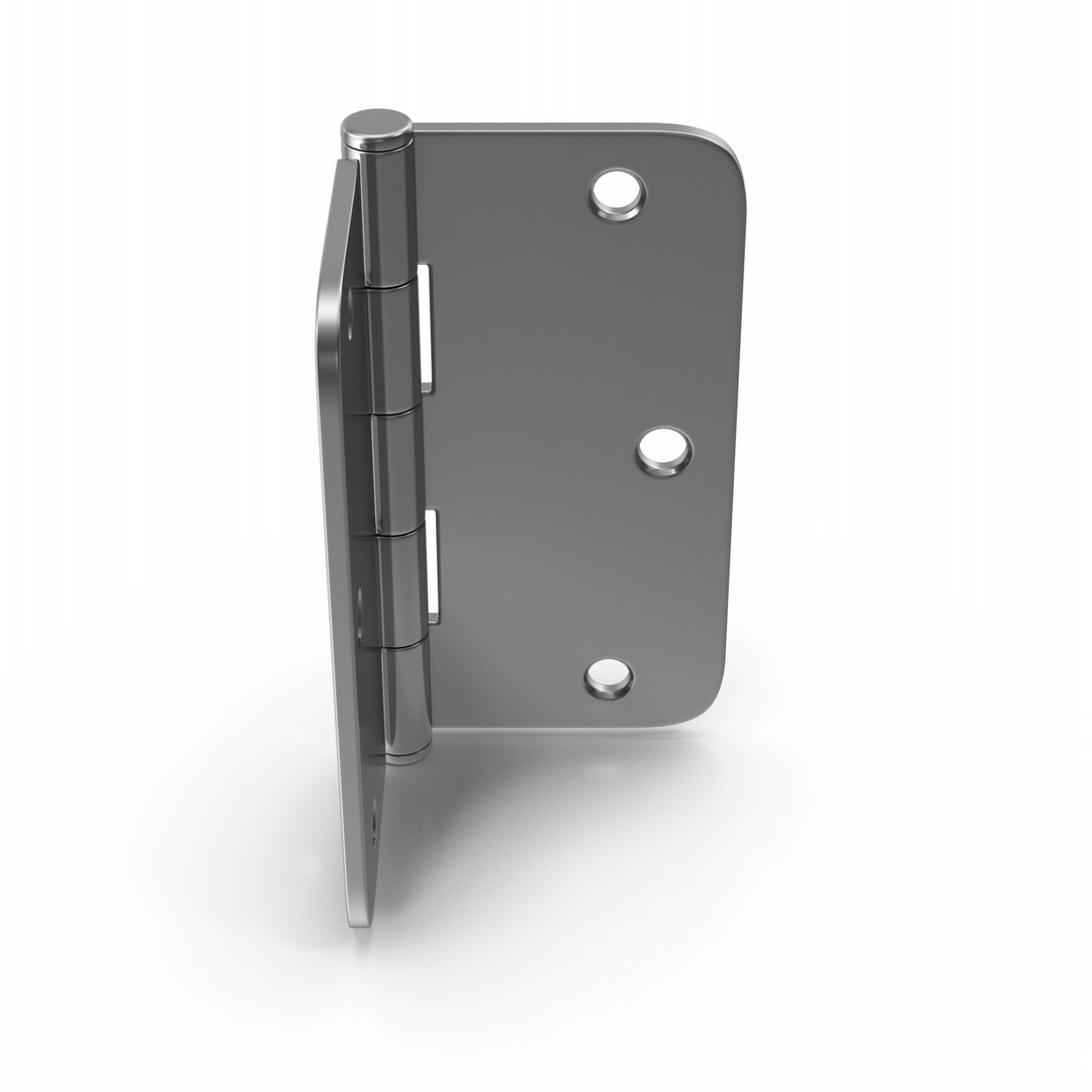 Silver Door Hinge 3D - TurboSquid 1952918
