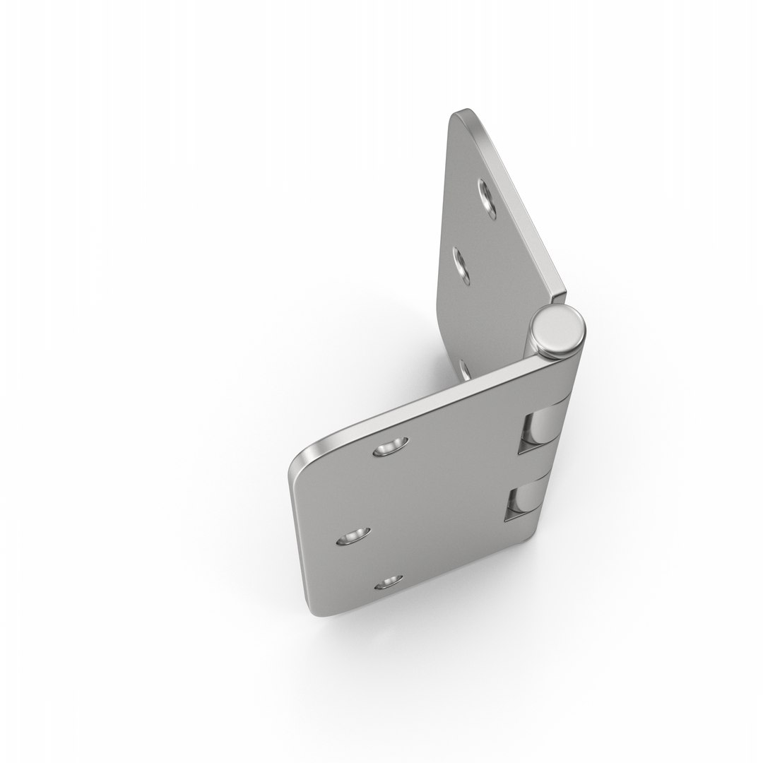 Silver Door Hinge 3D - TurboSquid 1952918