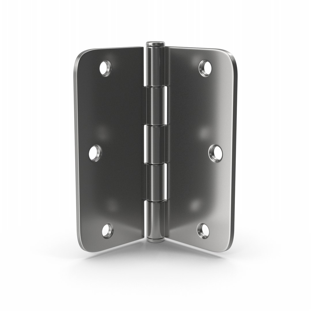 Silver Door Hinge 3D - TurboSquid 1952918