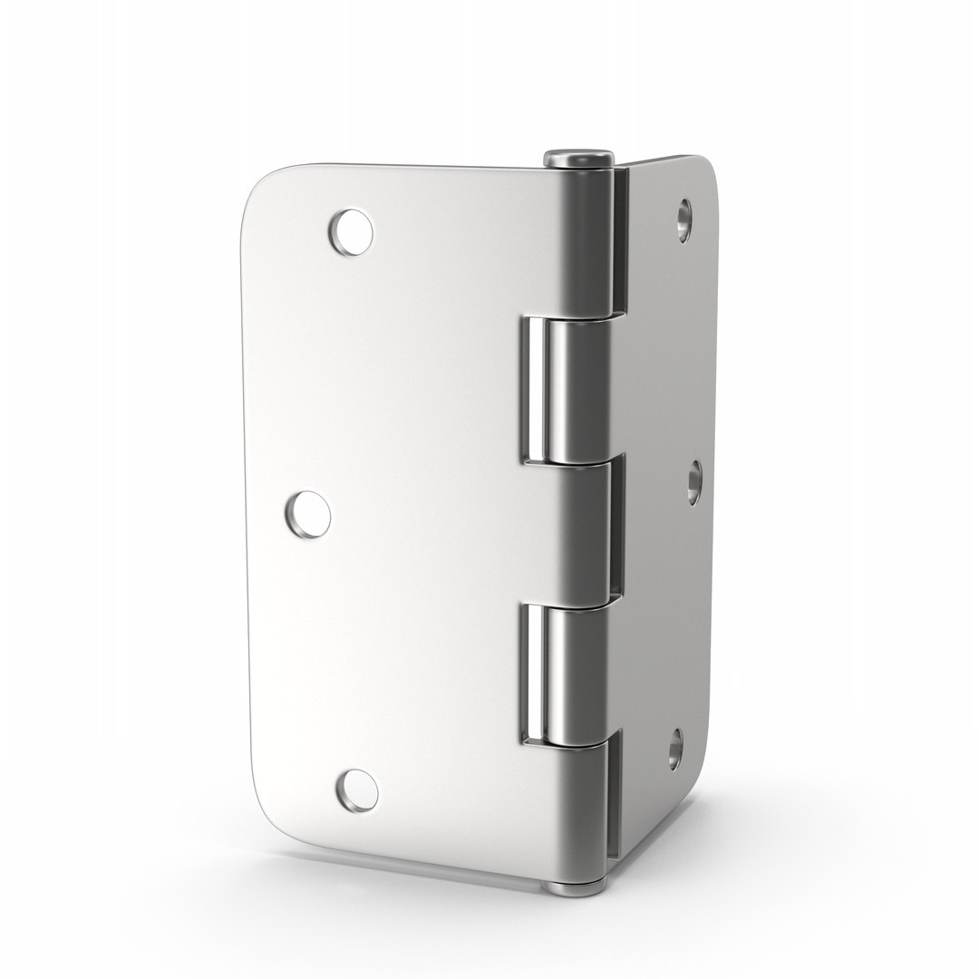 Silver Door Hinge 3D - TurboSquid 1952918