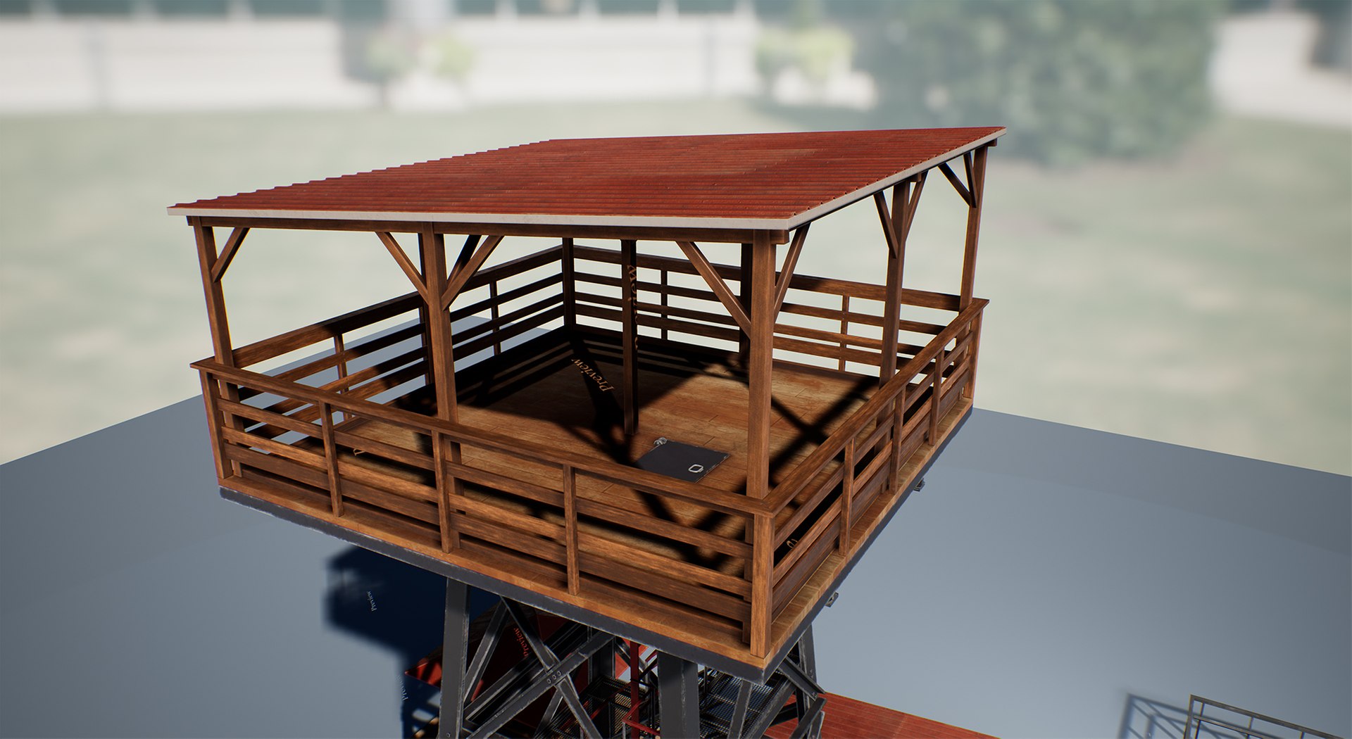 3D Game-Ready Watchtower Set 1 Model - TurboSquid 2161650